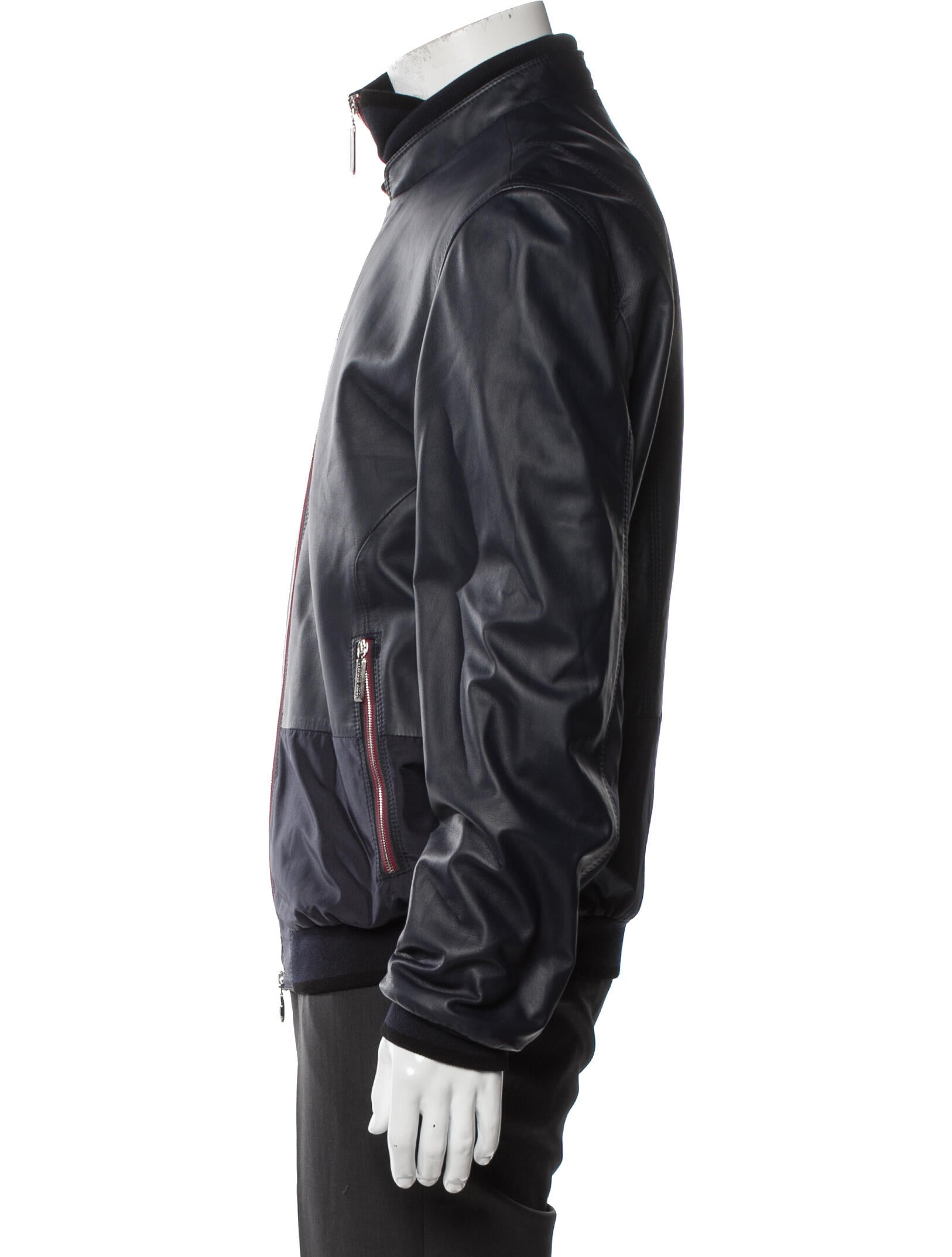 Stefano Ricci Leather Bomber Jacket - Blue Outerwear, Clothing ...