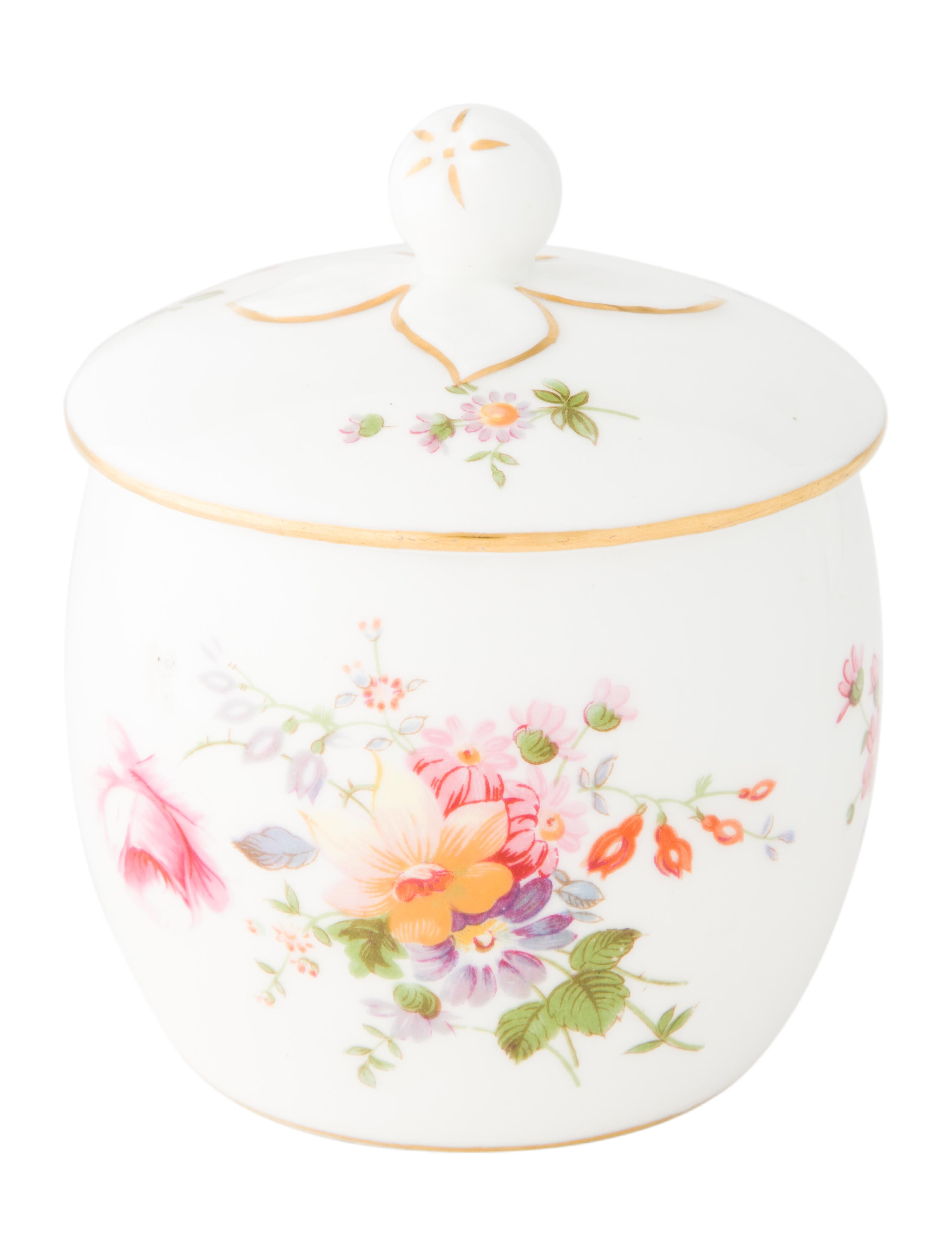 Royal Crown Derby Derby Posies Mustard Jar - White Serveware, Tabletop ...