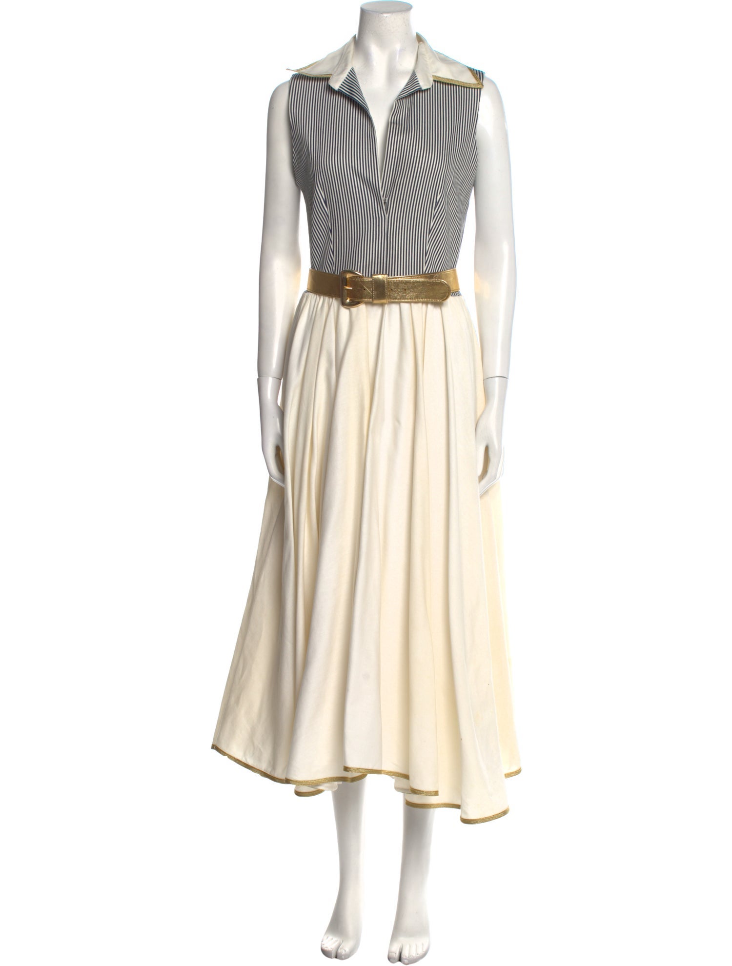 Randolph Duke Striped Long Dress - Blue Dresses, Clothing - RDAUN20151 ...