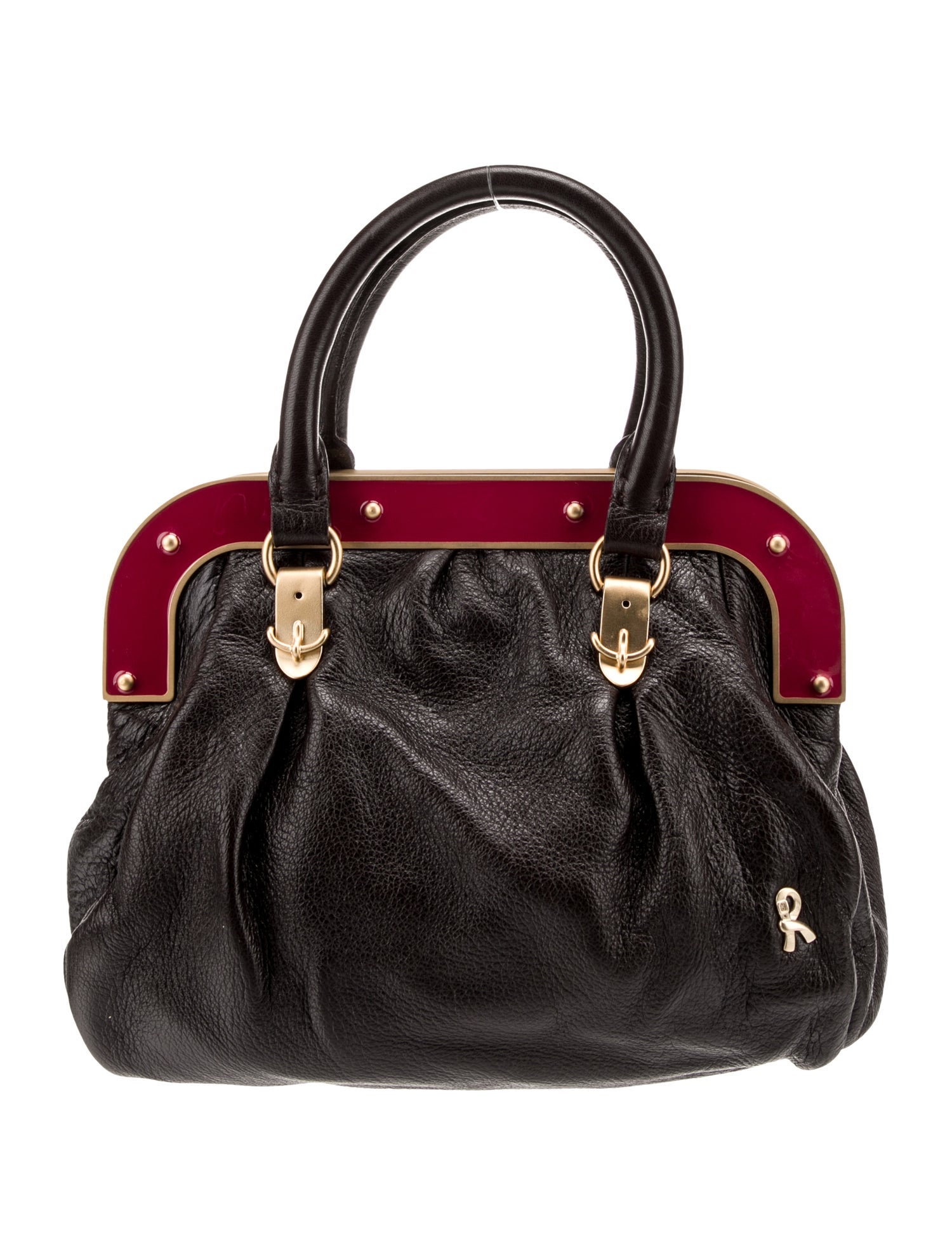 Roberta di Camerino Leather Top Handle Bag - Black Handle Bags ...