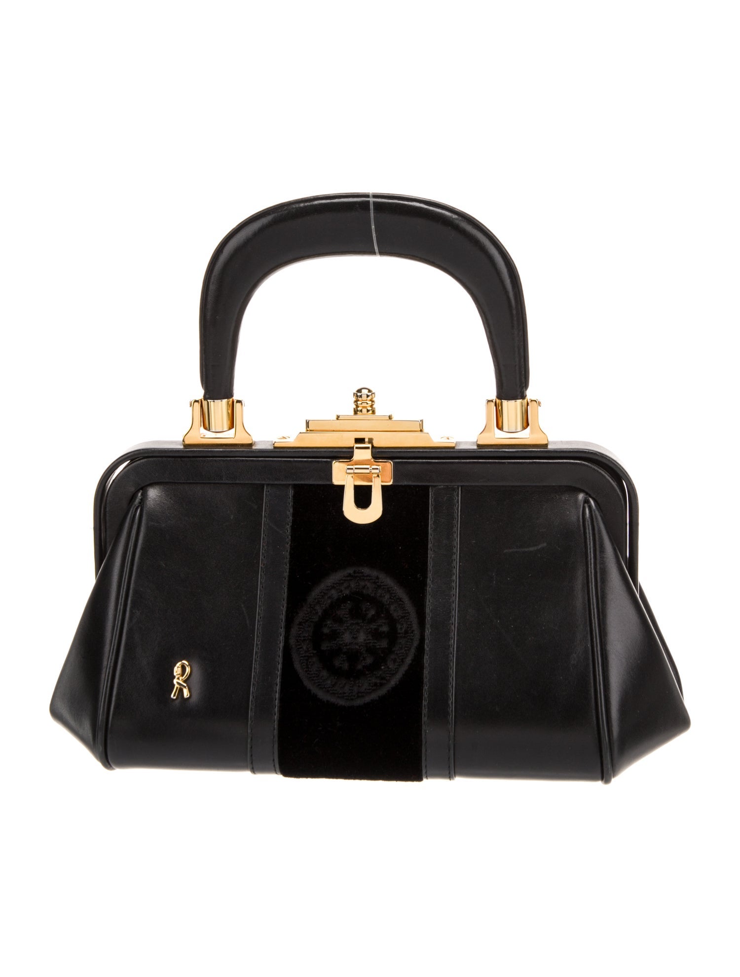 Roberta di Camerino Leather Top Handle Bag - Black Handle Bags ...