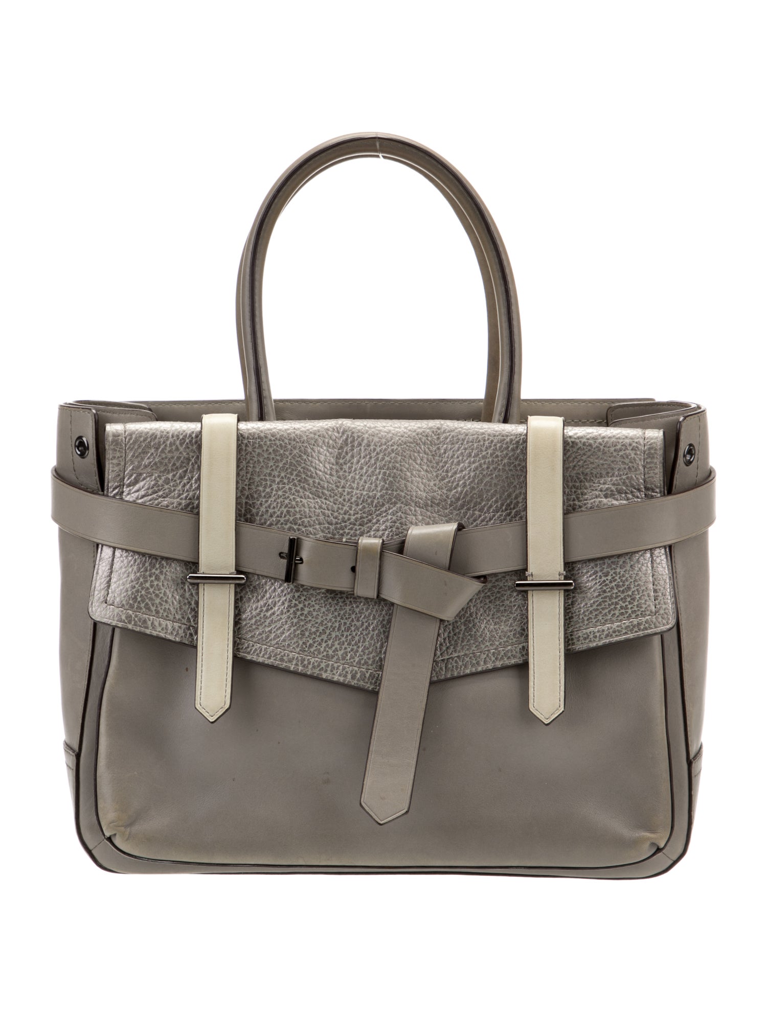 Reed Krakoff Leather Handle Bag - Grey Handle Bags, Handbags - REE46317 ...