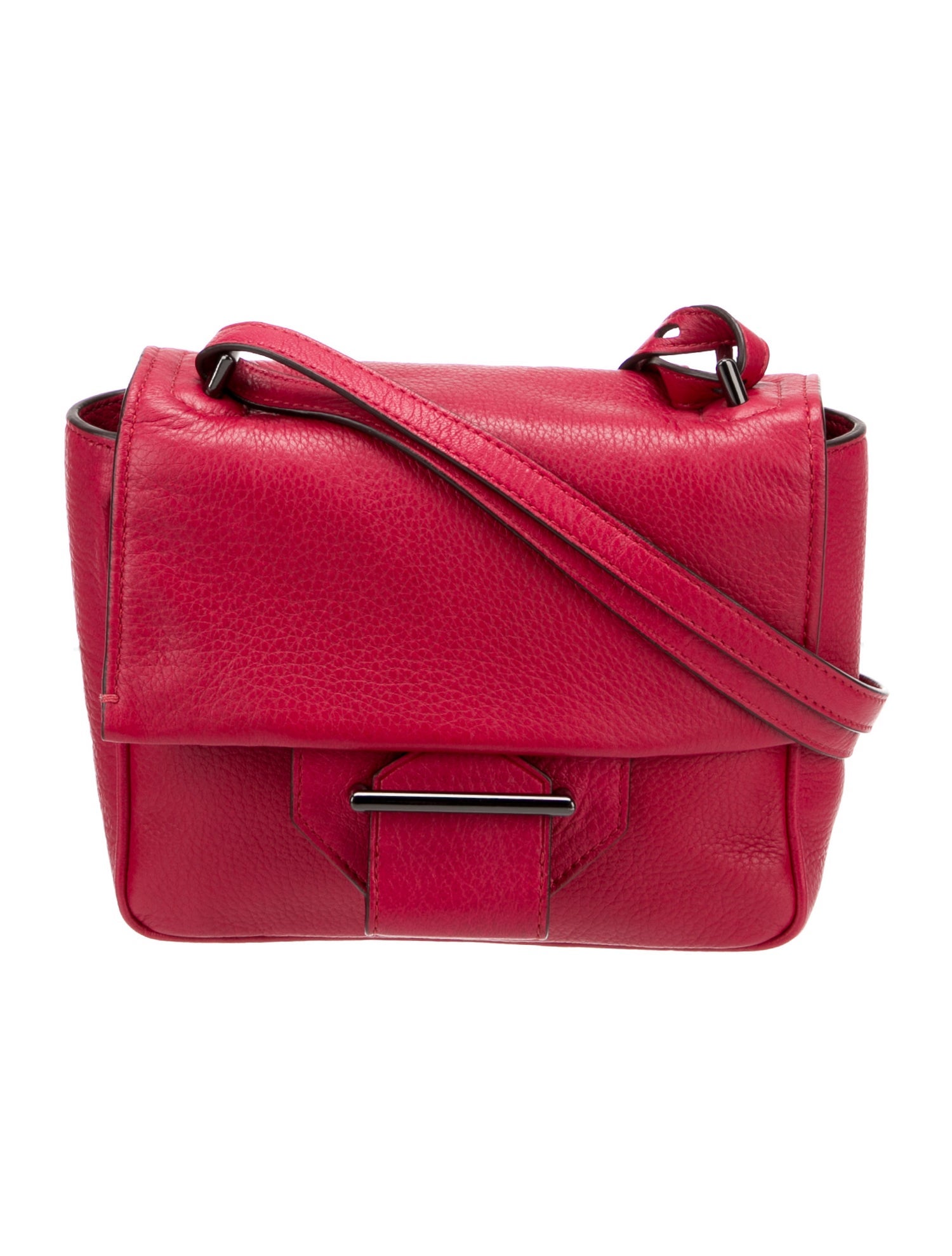Reed Krakoff Leather Shoulder Bag - Burgundy Shoulder Bags, Handbags ...