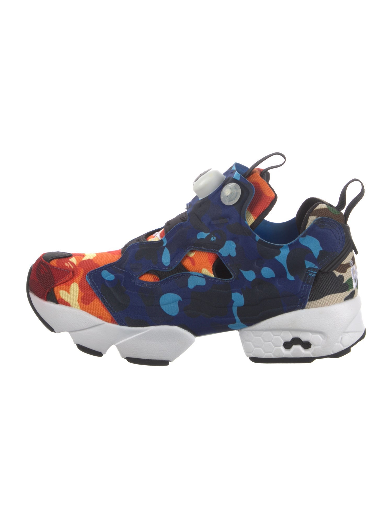 Reebok x Bape InstaPump Fury Chunky Sneakers - Orange Sneakers, Shoes ...