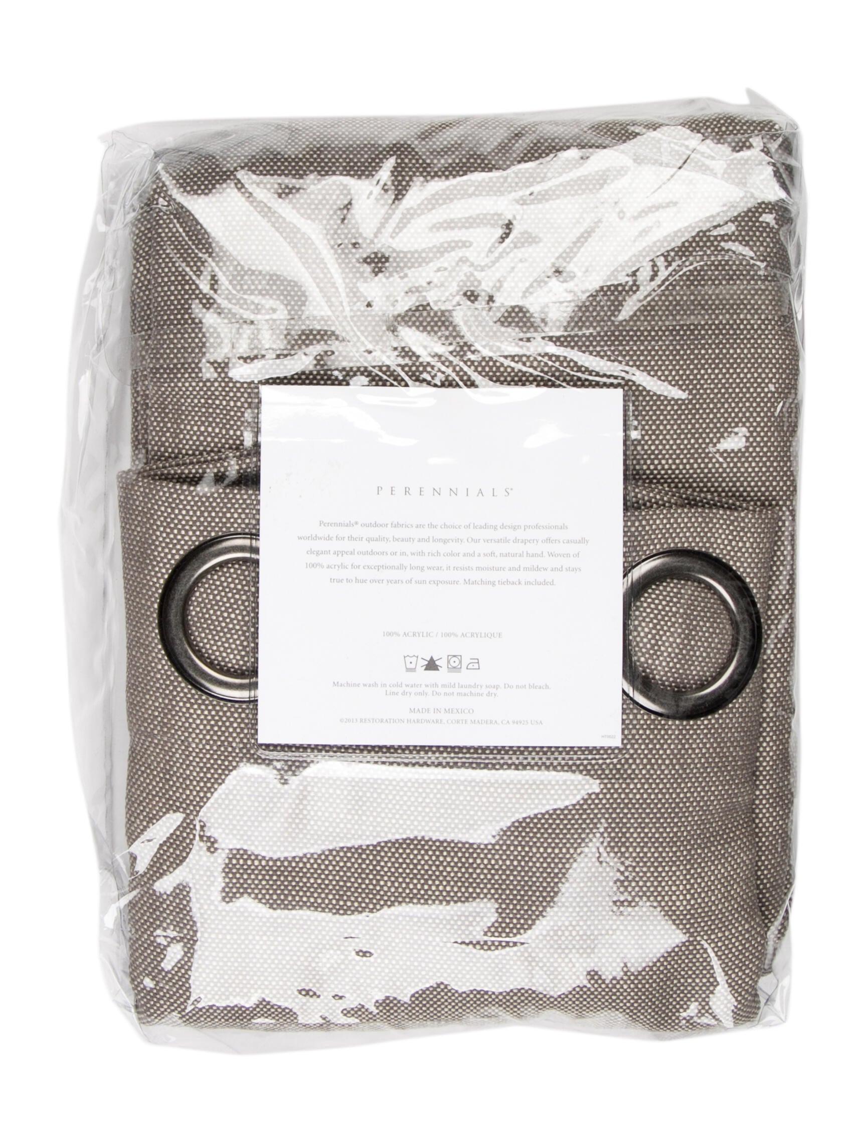 Restoration Hardware Perennials Classic Linen Weave Drapery - Grey ...