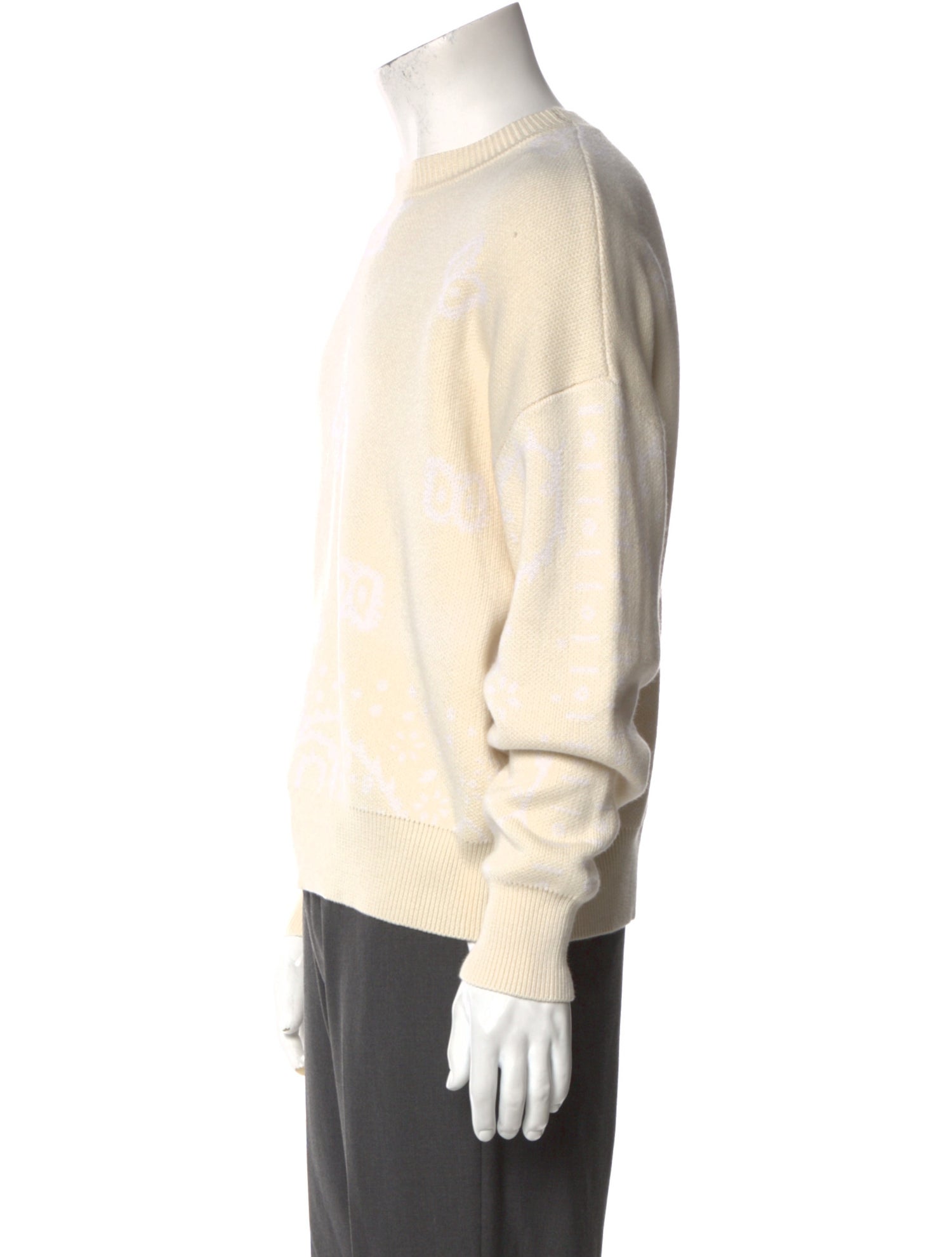 Loewe Beaded Logo Graphic Print Pullover - Neutrals Sweaters, Clothing ...