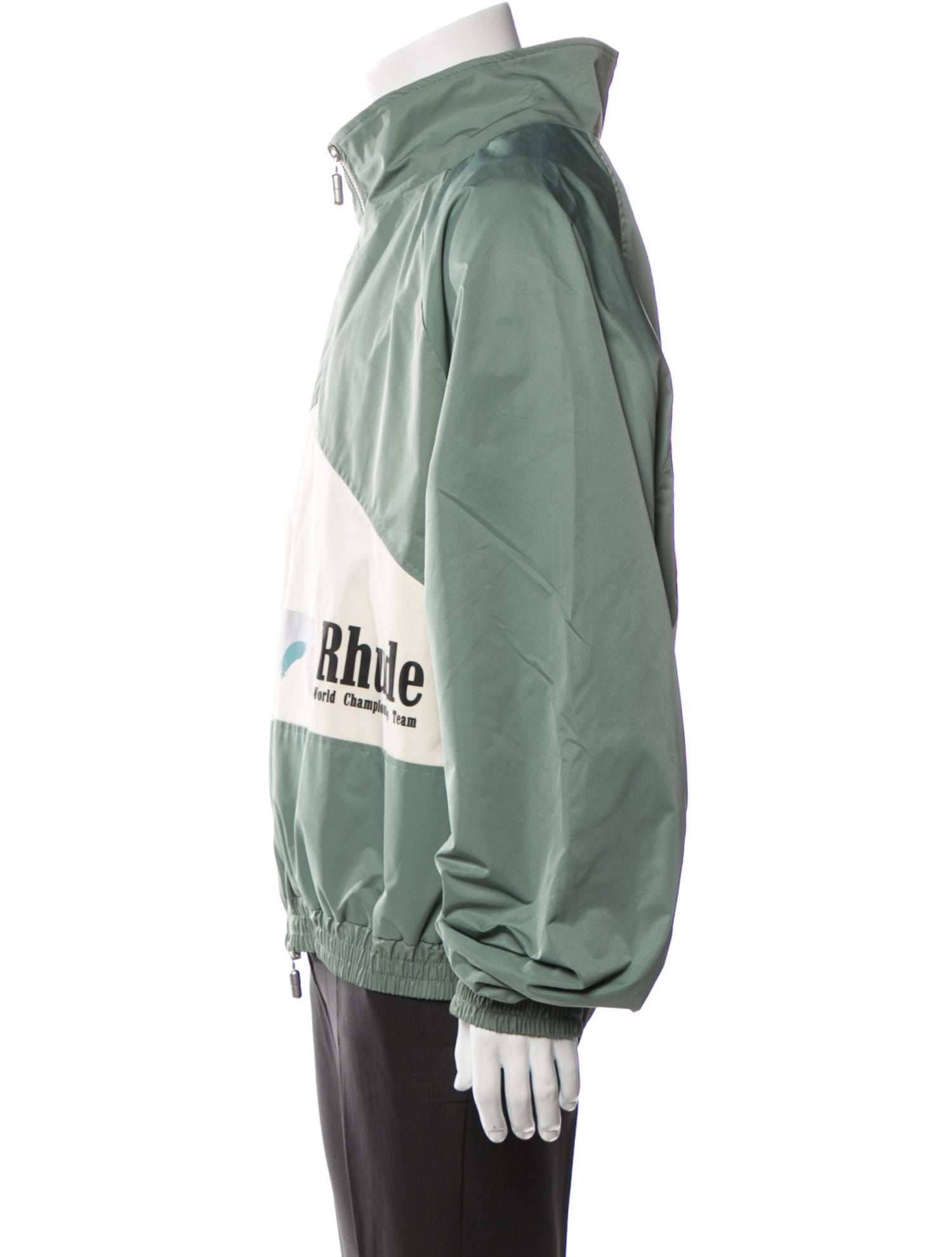 Ahluwalia Colorblock Pattern Windbreaker w/ Tags - Blue Outerwear ...