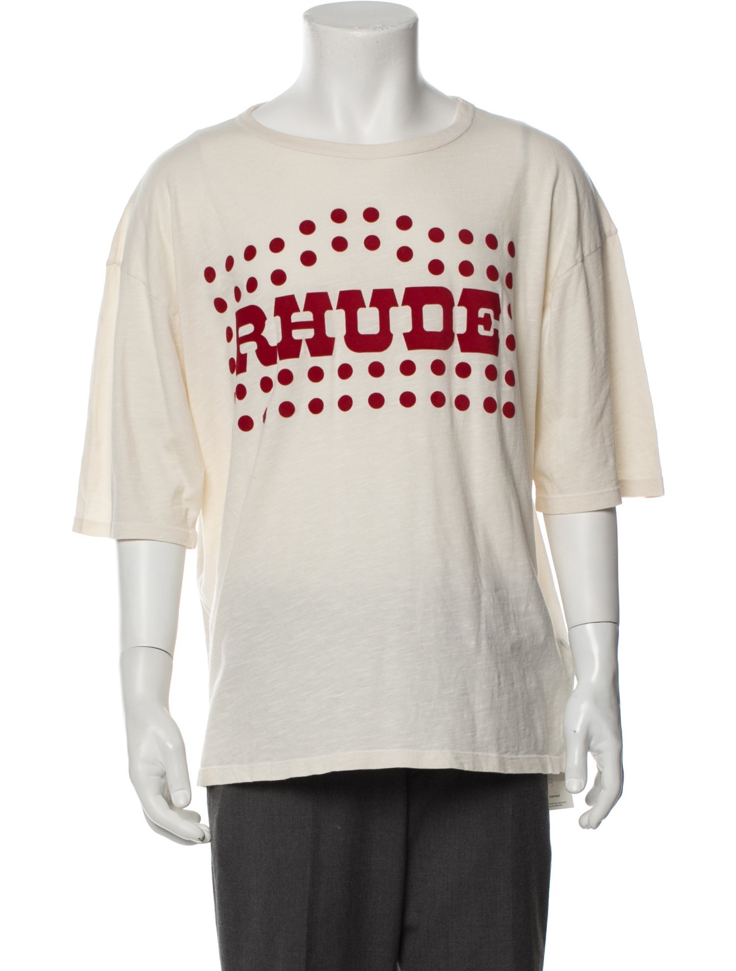 RHUDE Graphic Print Crew Neck T-Shirt - Neutrals T-Shirts, Clothing ...