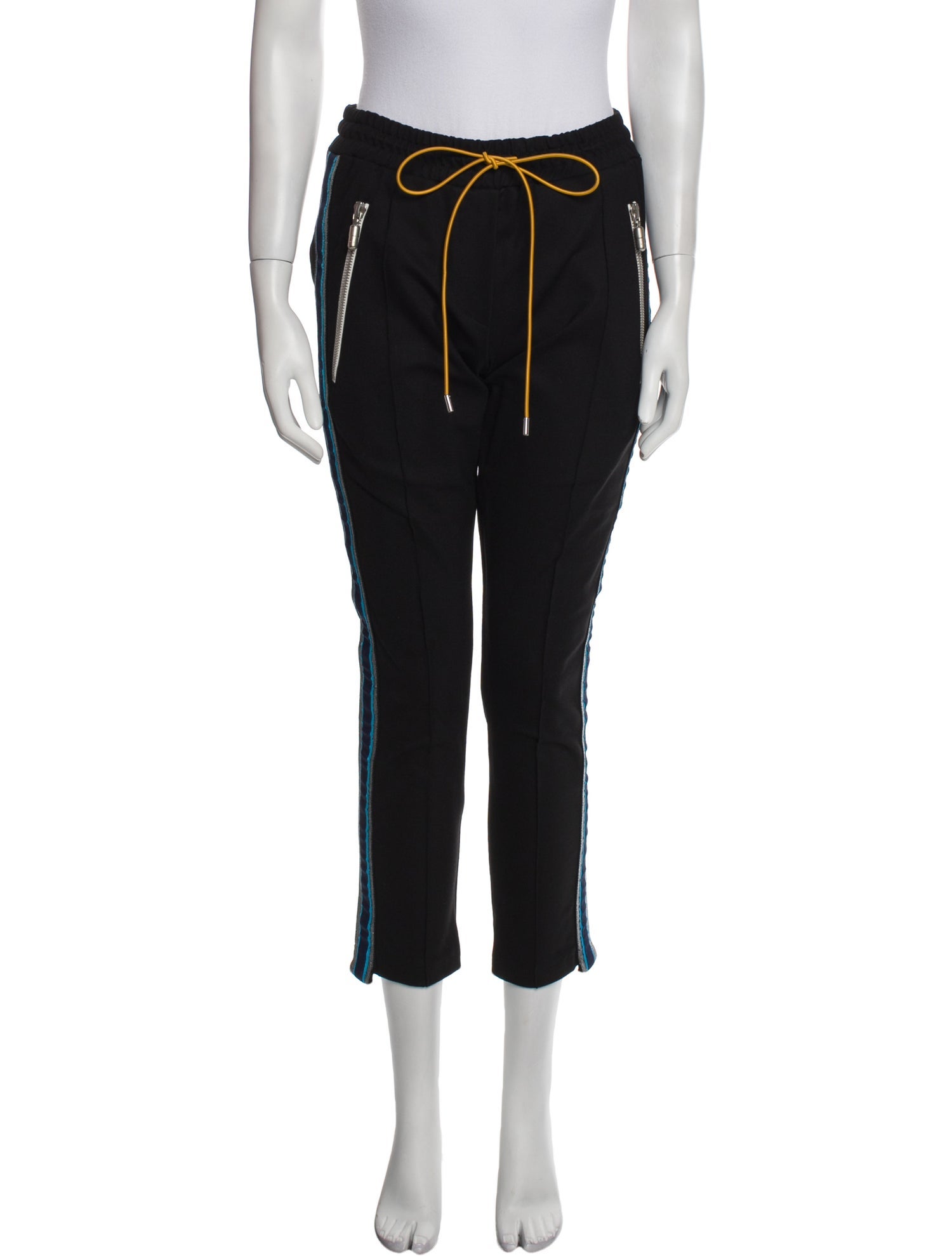 RHUDE Straight Leg Pants - Black, 13" Rise Pants, Clothing - RHUDE26398 ...