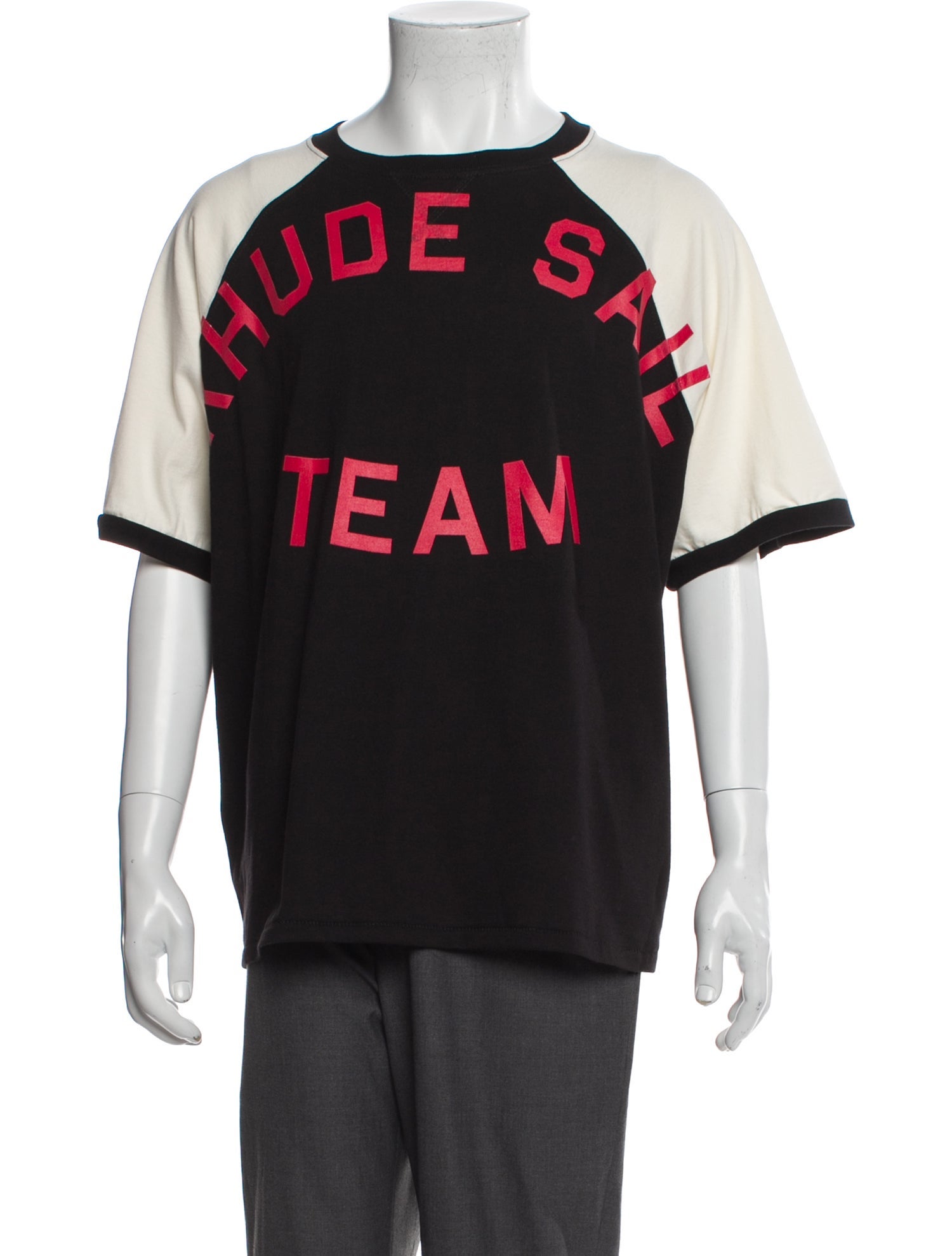 RHUDE Graphic Print Crew Neck T-Shirt - Black T-Shirts, Clothing ...
