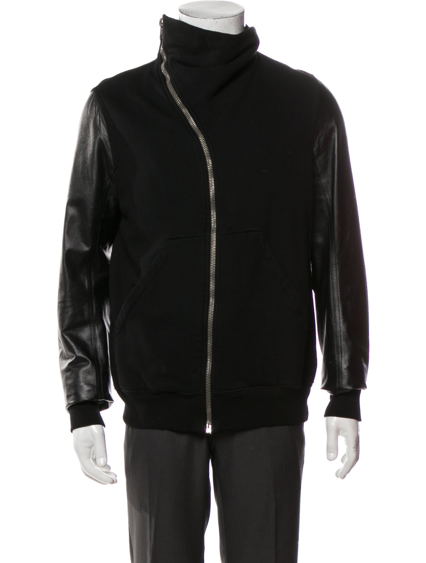 Rick Owens Lamb Leather Moto Jacket - Black Outerwear, Clothing ...