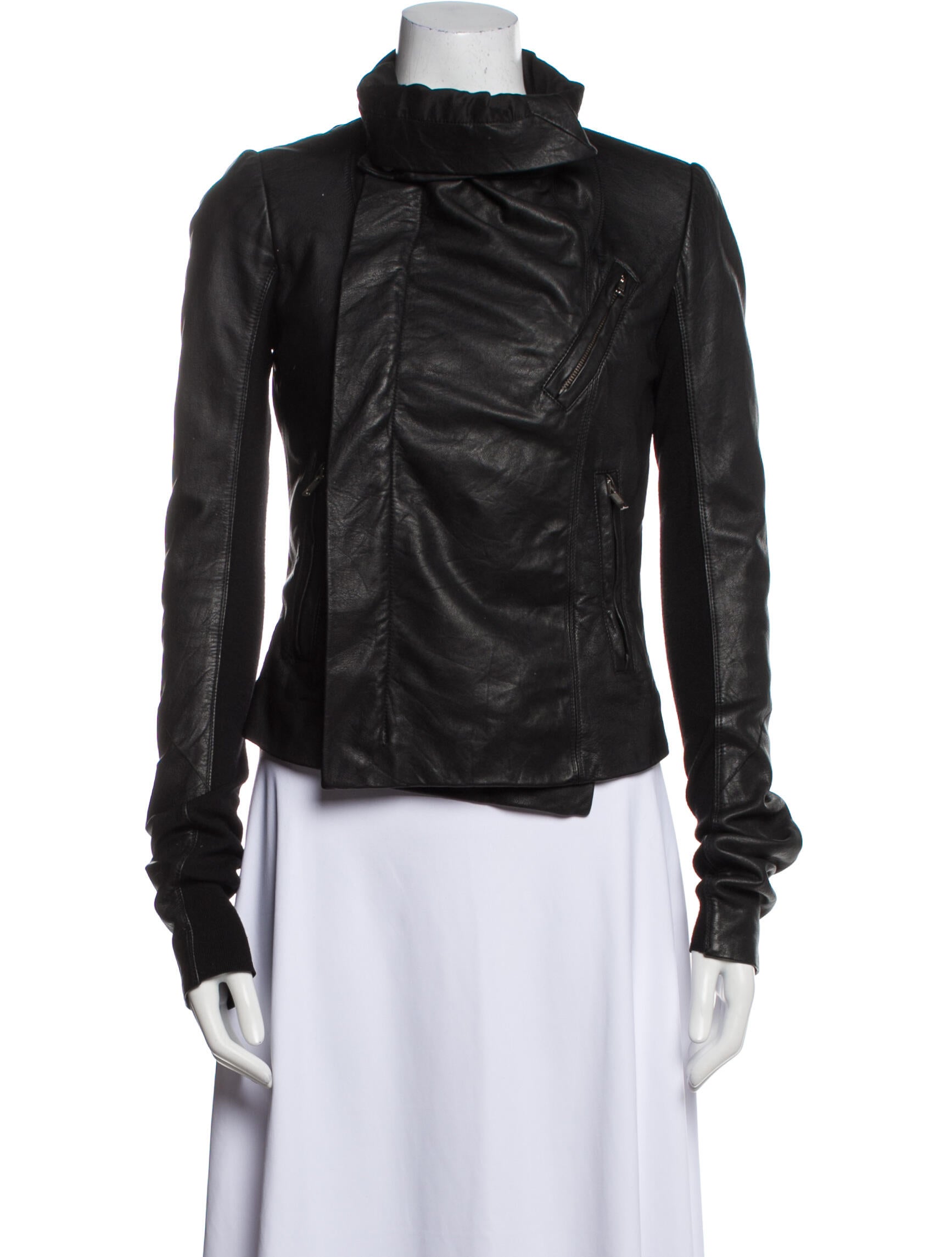 Rick Owens Biker Jacket - Black Jackets, Clothing - RIC68044 | The RealReal