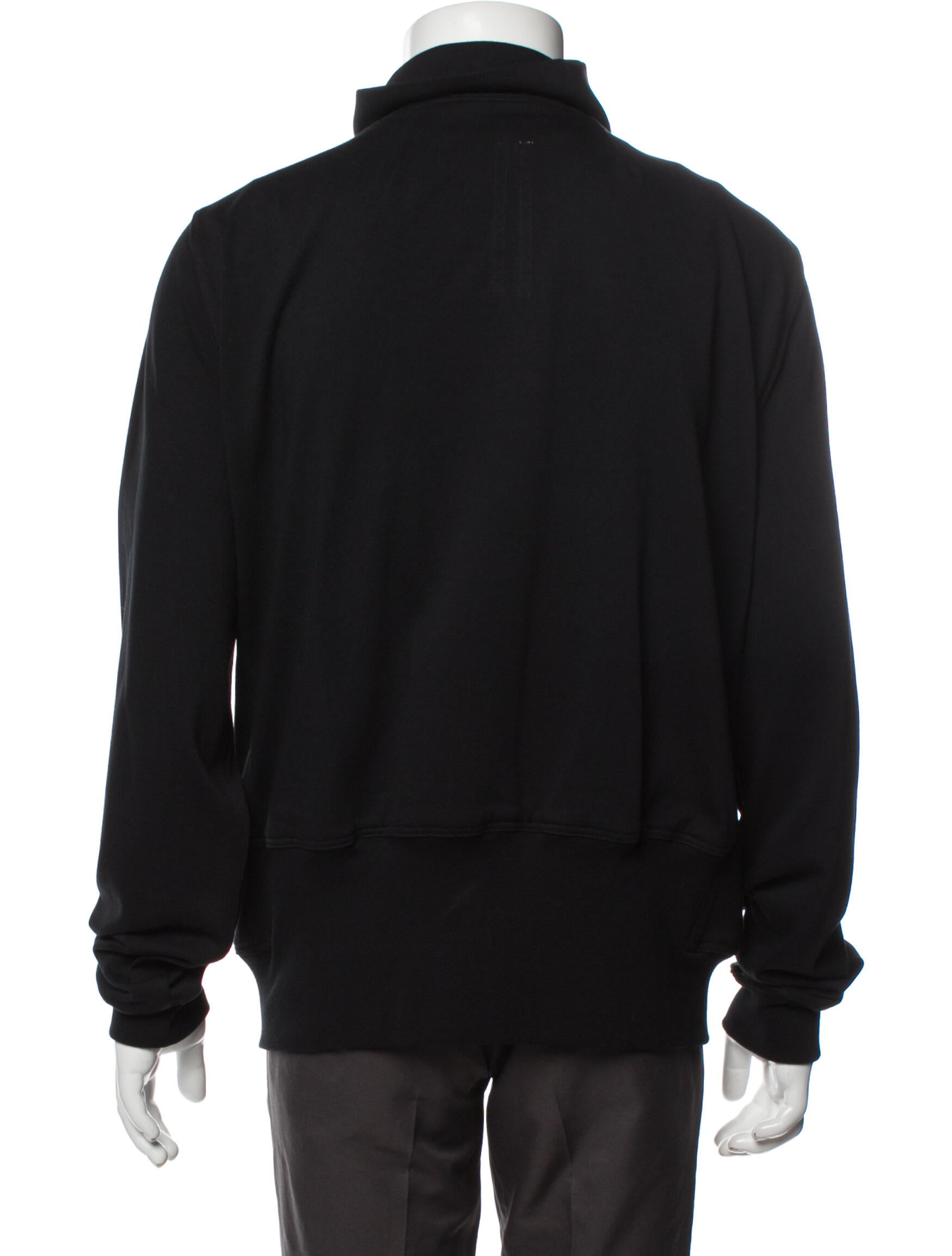 Rick Owens Leather Moto Jacket - Black Outerwear, Clothing - RIC66064 ...