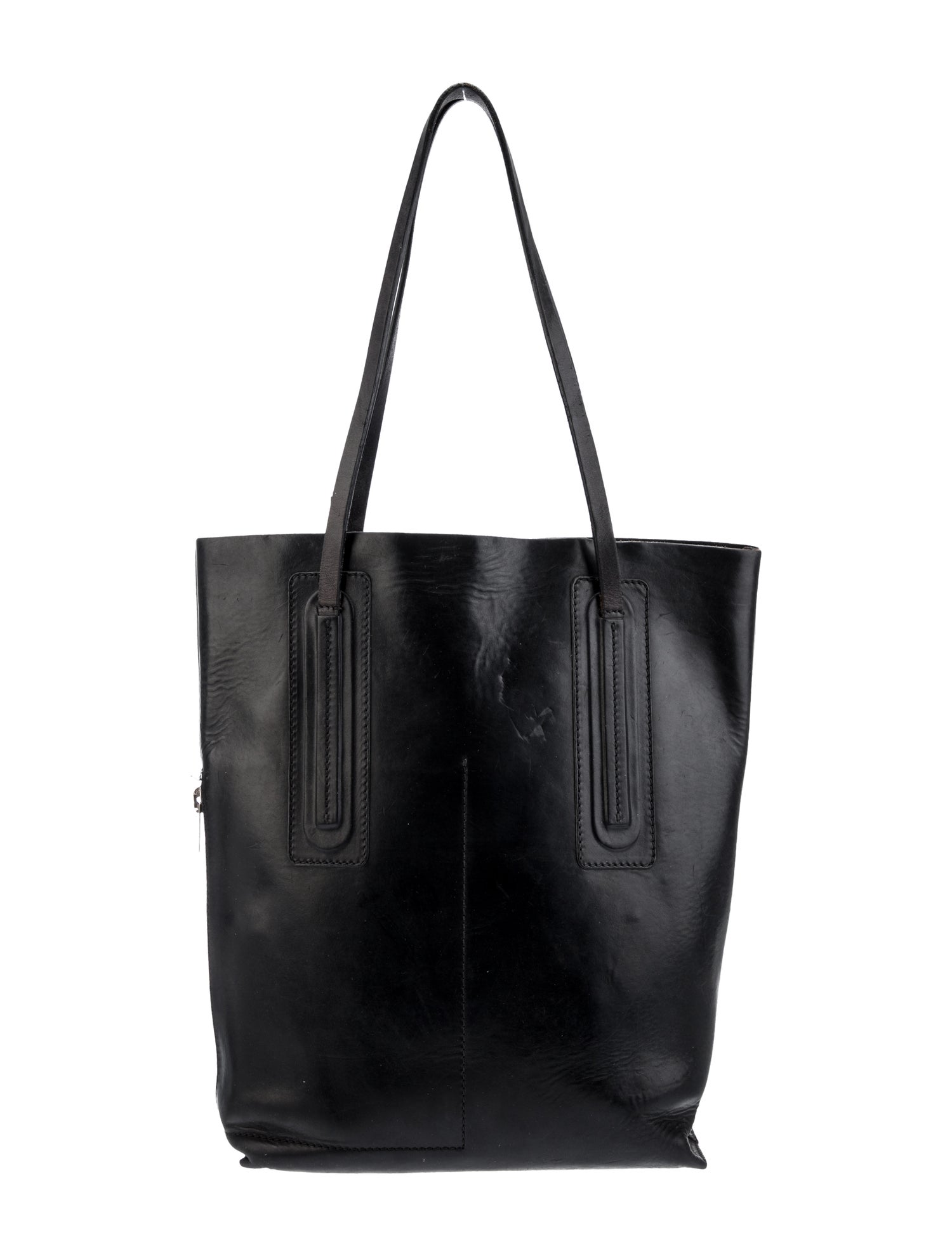 Rick Owens Leather Shoulder Bag - Black Shoulder Bags, Handbags ...