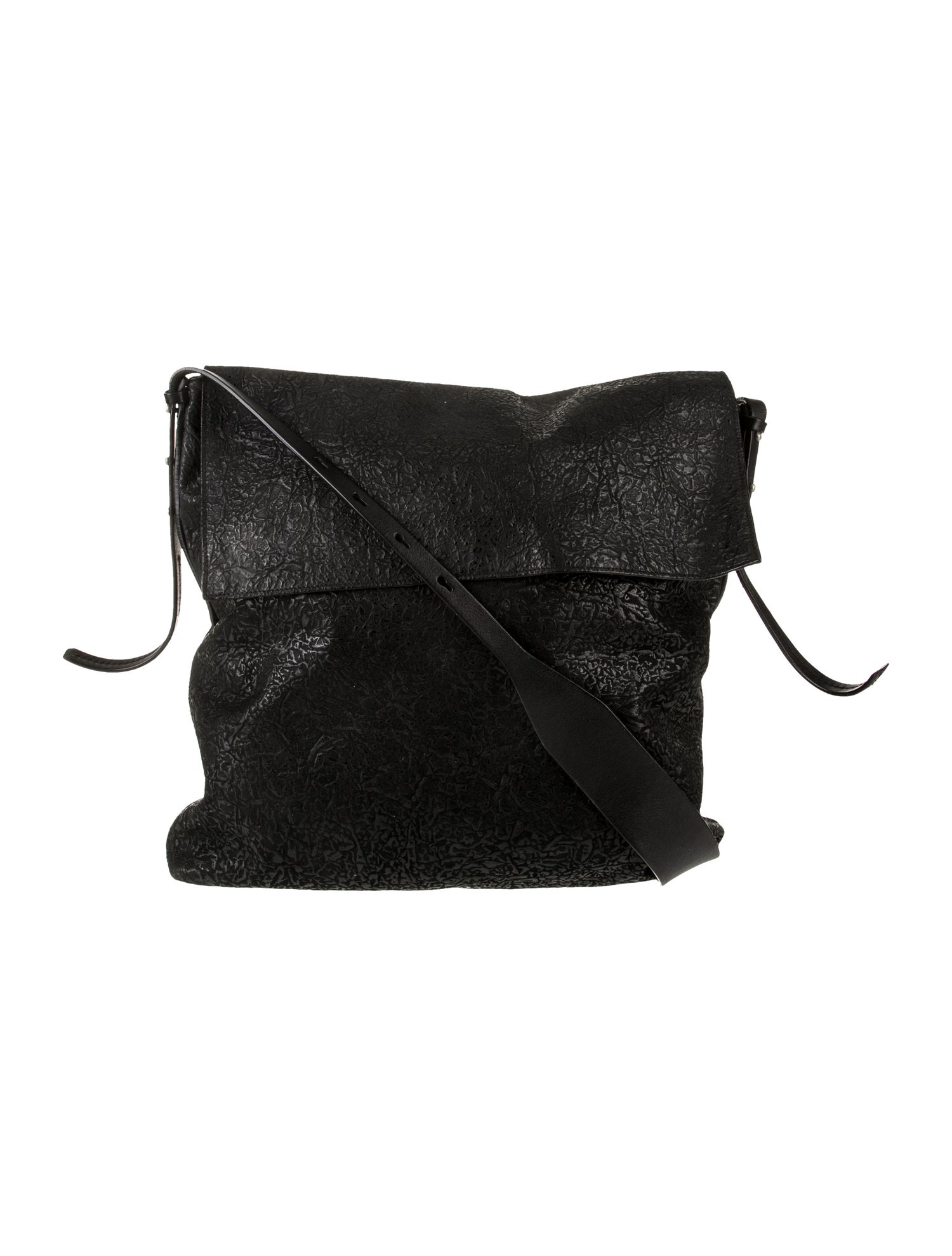 Rick Owens Textured Leather Shoulder Bag - Black Shoulder Bags ...