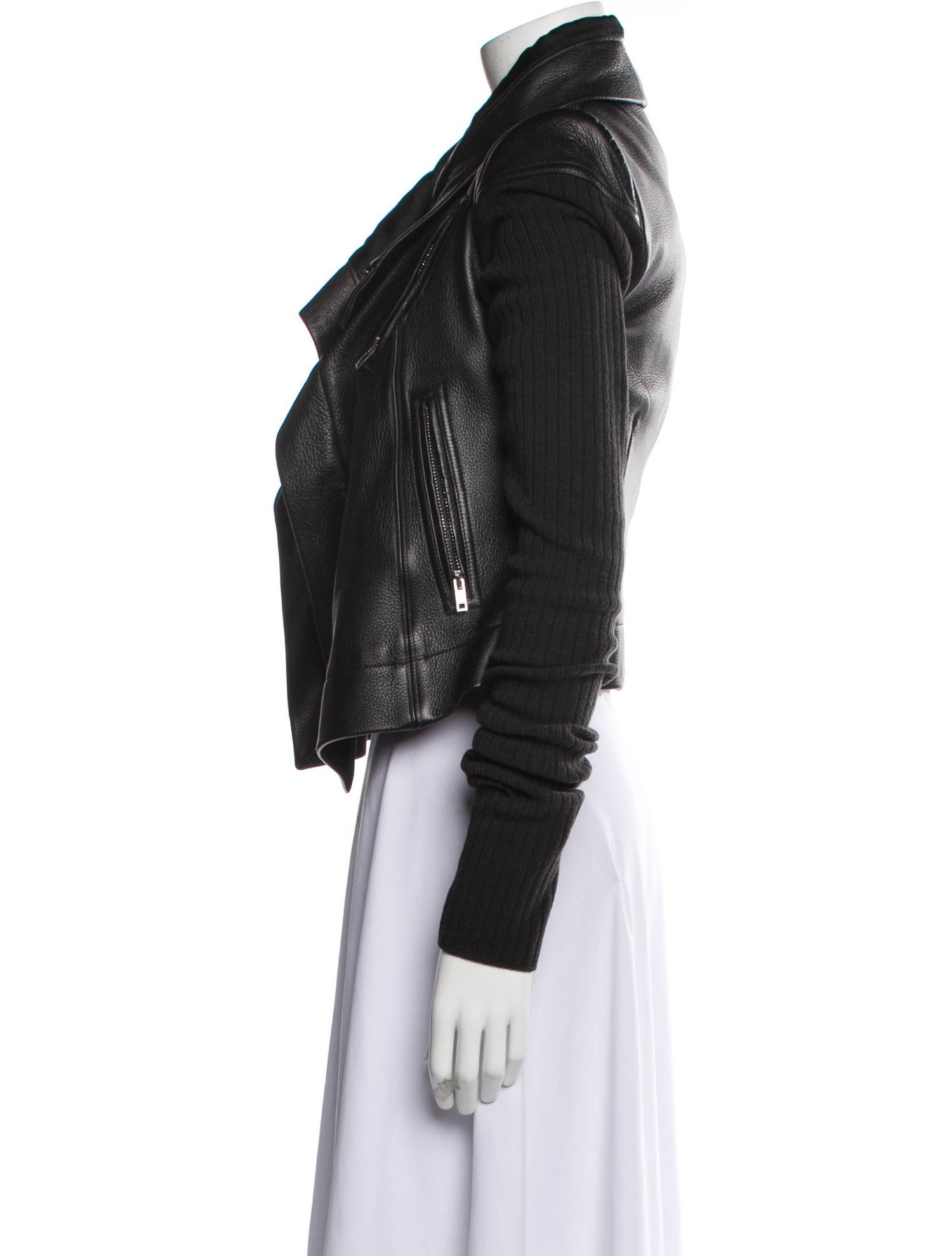 Rick Owens Lamb Leather Jacket - Black Jackets, Clothing - RIC85319 ...