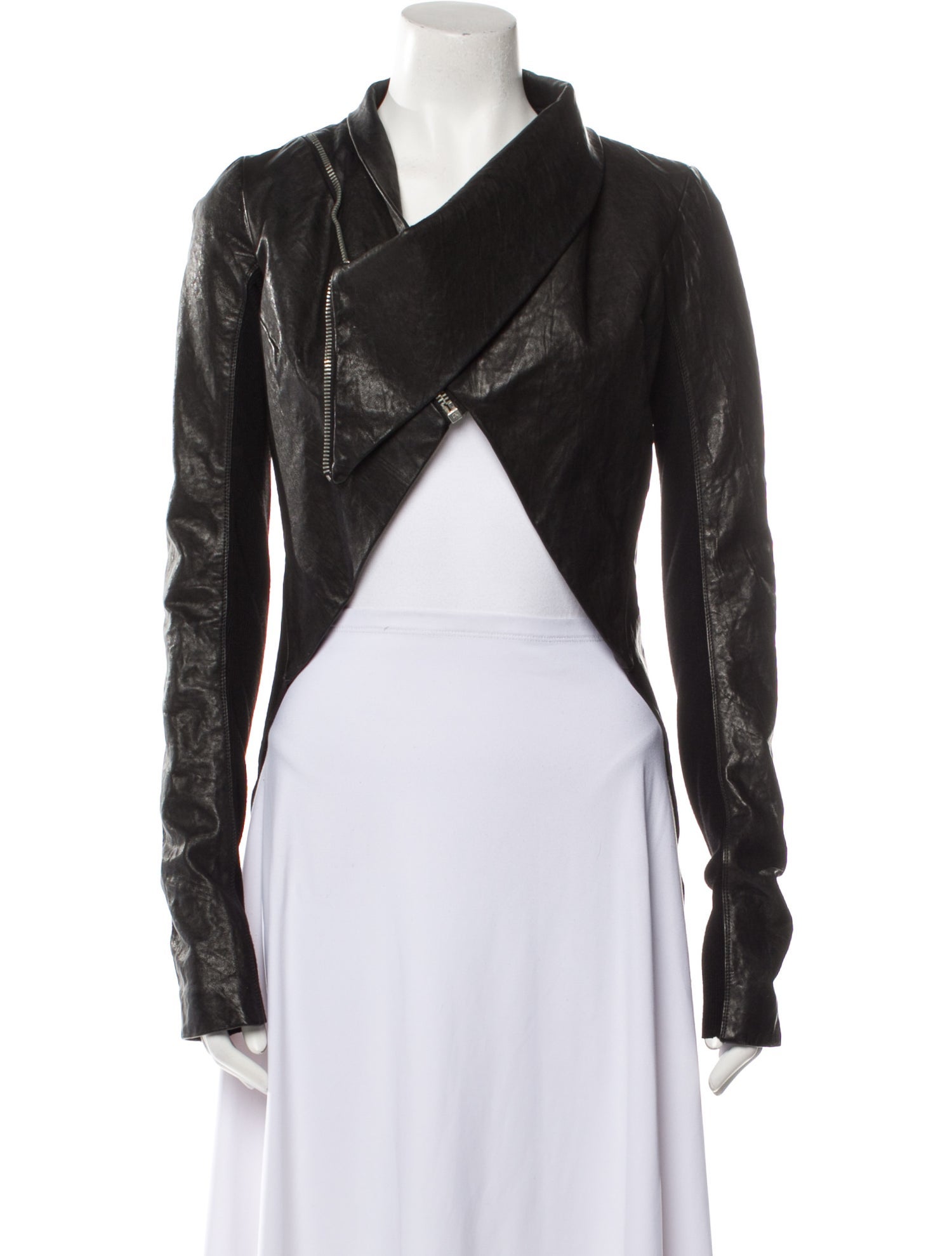 Rick Owens Lamb Leather Bolero - Black Jackets, Clothing - RIC88260 | The RealReal