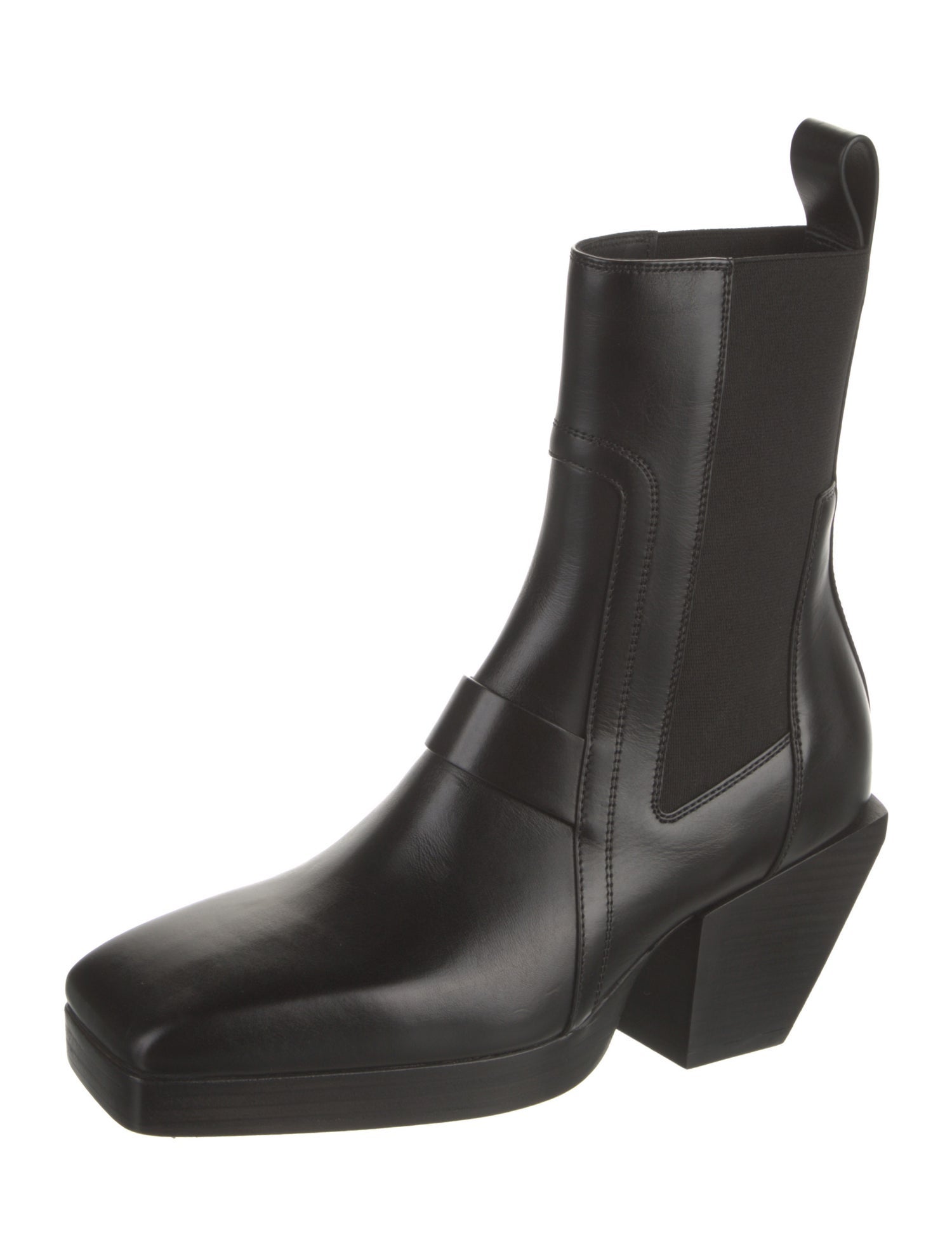 The Row Patent Leather Chelsea Boots - Black Boots, Shoes - THR144945 ...