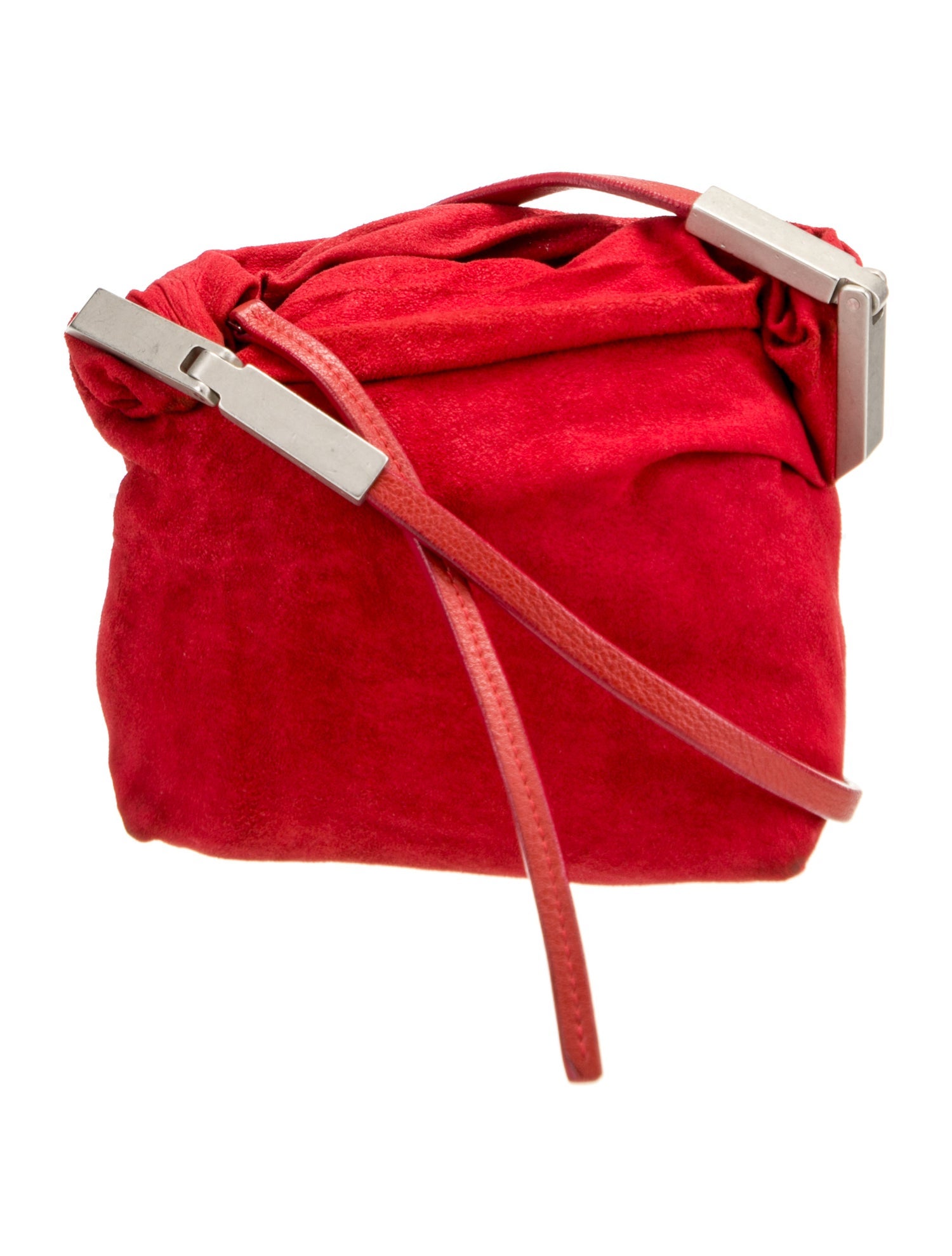 Rick Owens Suede Messenger Bag - Orange Crossbody Bags, Handbags ...