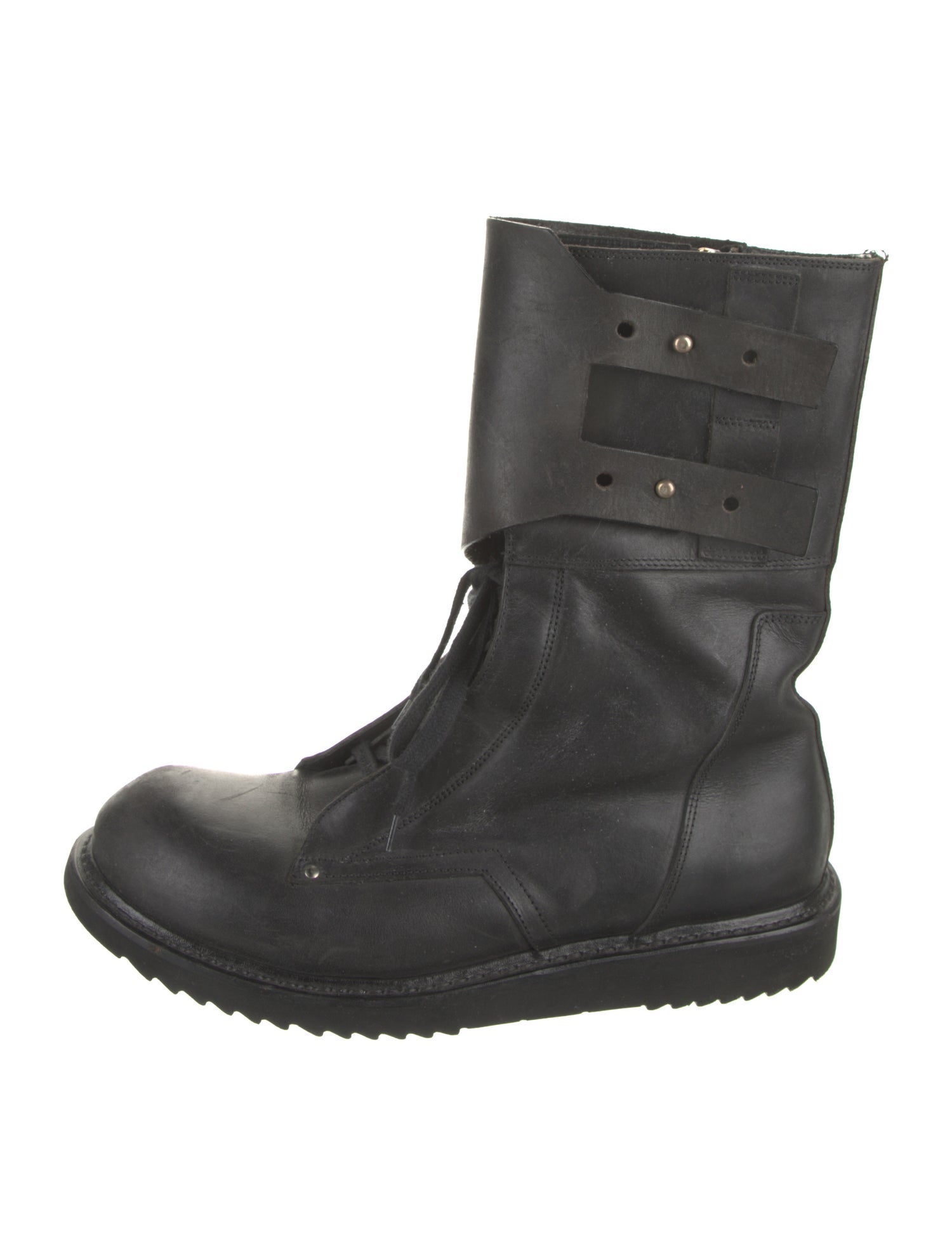 Rick Owens 2014 'Moody' Army Boots - Black Boots, Shoes - RIC94666 ...