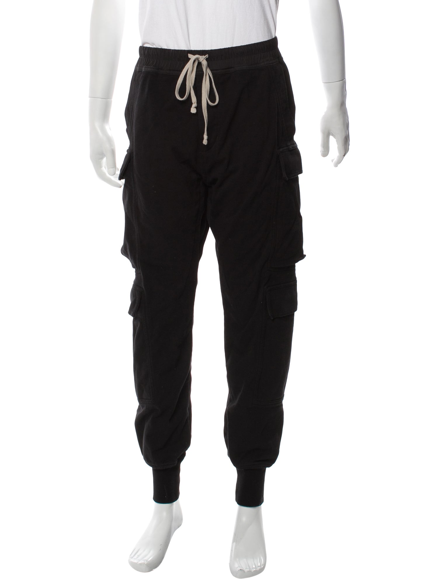 Rick Owens Joggers - Black, 14.5" Rise Pants, Clothing - RIC95112 | The ...
