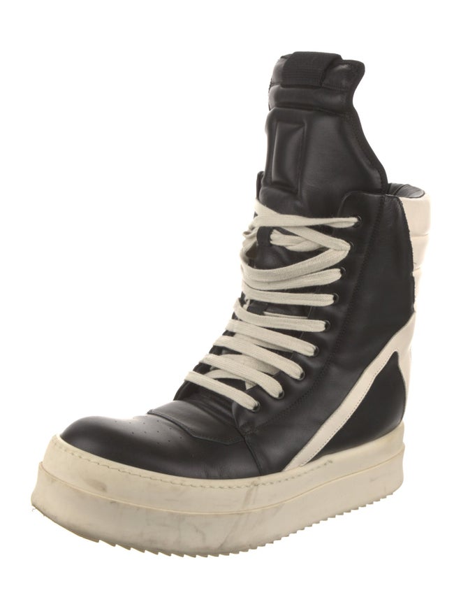 Rick Owens Leather Boots - Black Boots, Shoes - RIC89004 | The RealReal