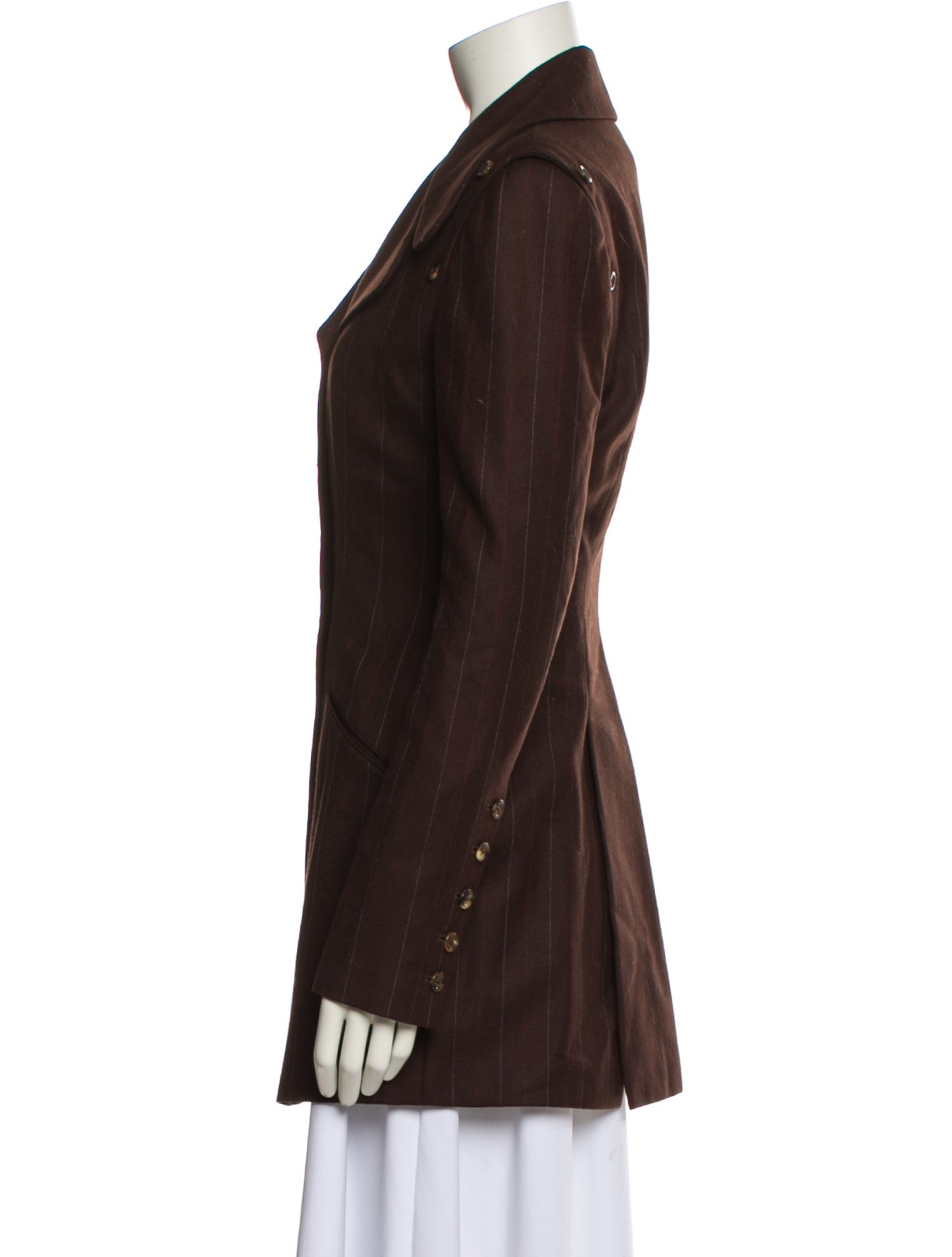Richard Tyler Wool Jacket - Brown Jackets, Clothing - RIT23859 | The ...