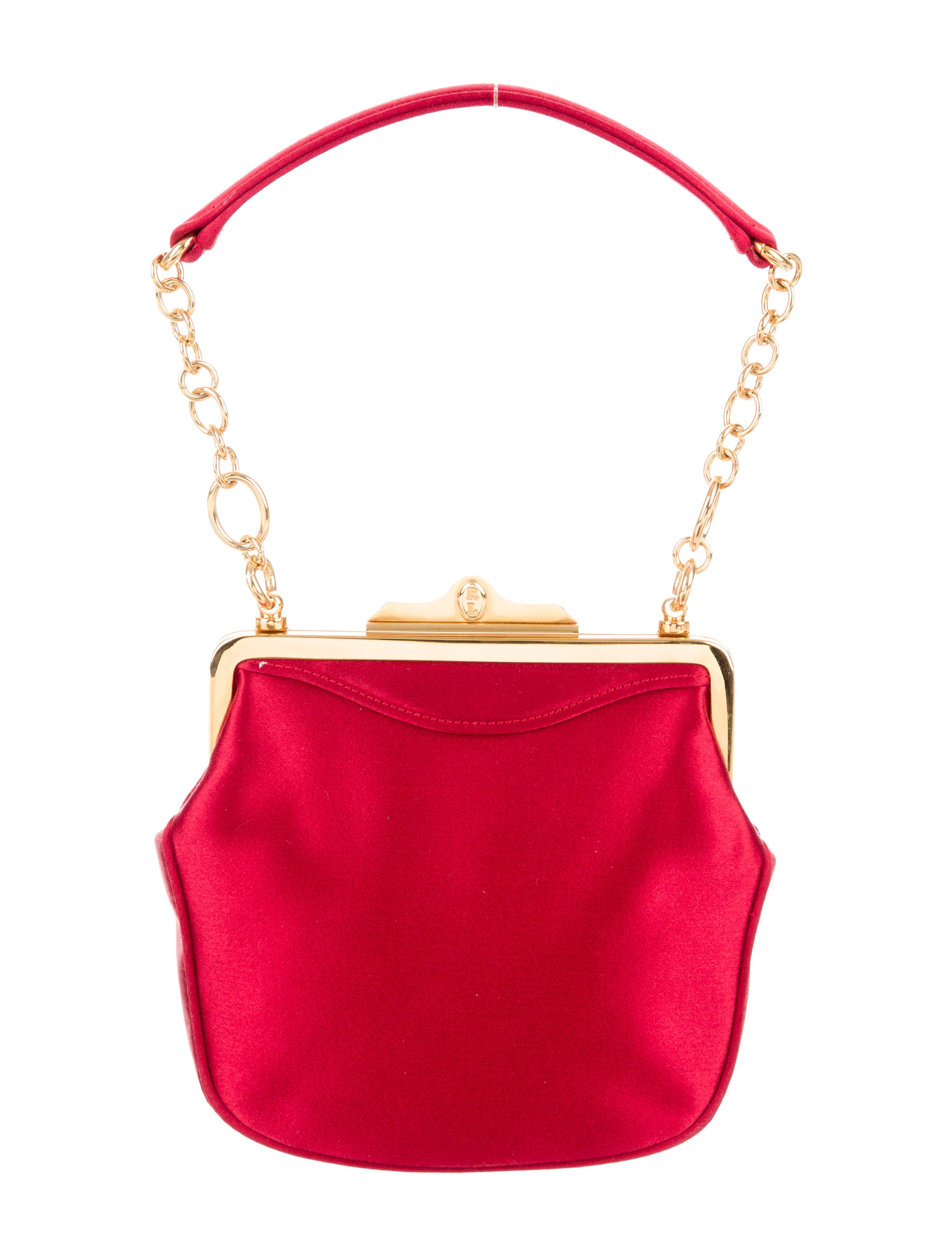 Ralph Lauren Purple Label Satin Evening Bag - Handbags - RLPL21212 ...