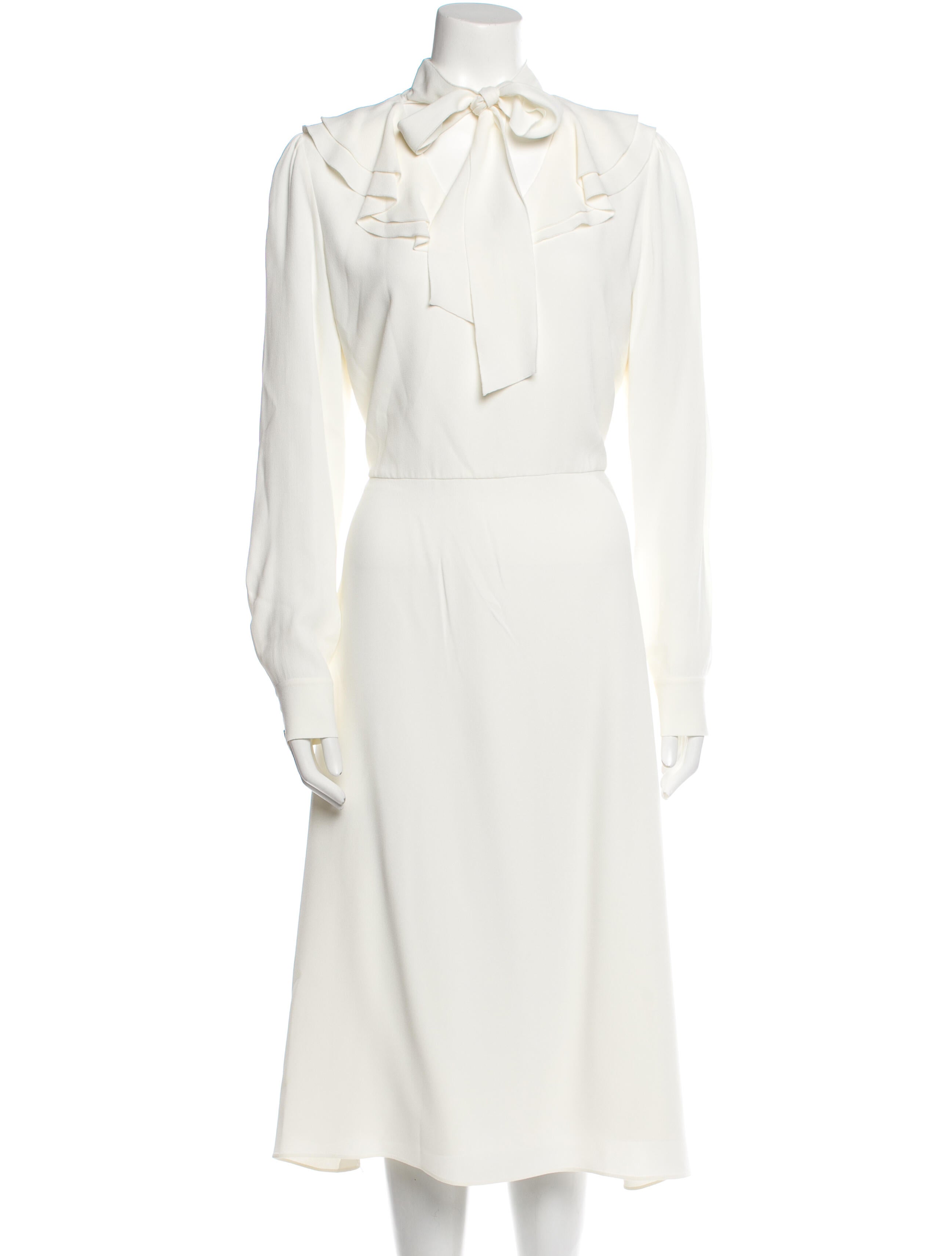 Ralph Lauren Purple Label Mock Neck Midi Length Dress - Neutrals ...