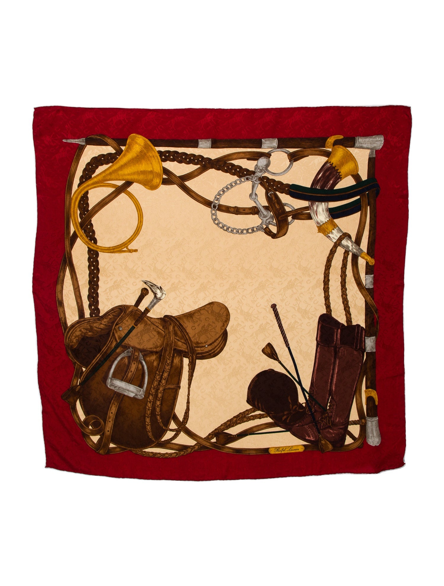 Ralph Lauren Purple Label Printed Scarf - Neutrals Scarves and Shawls ...