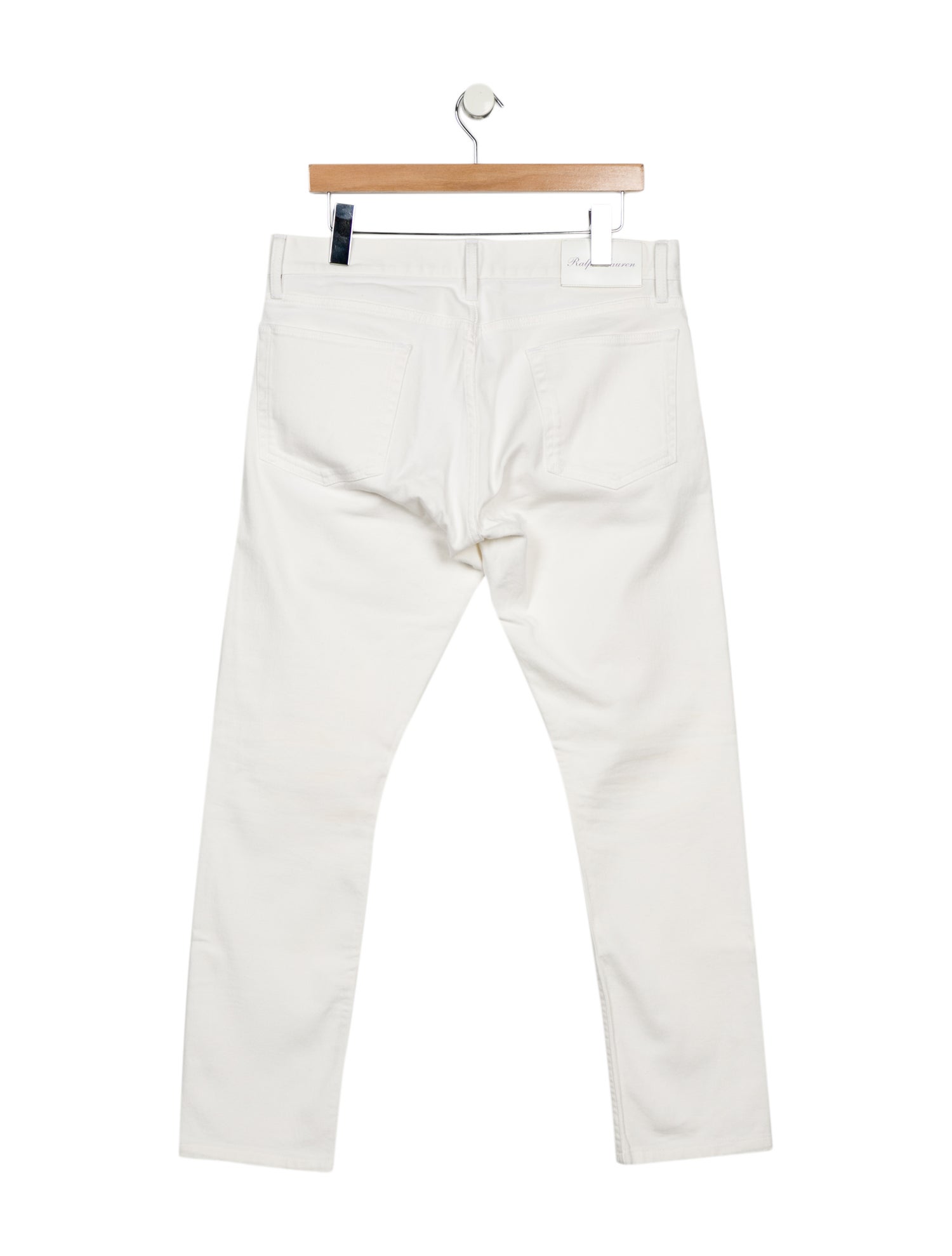 Ralph Lauren Purple Label Slim Fit Jeans - White, 10.25" Rise Jeans ...