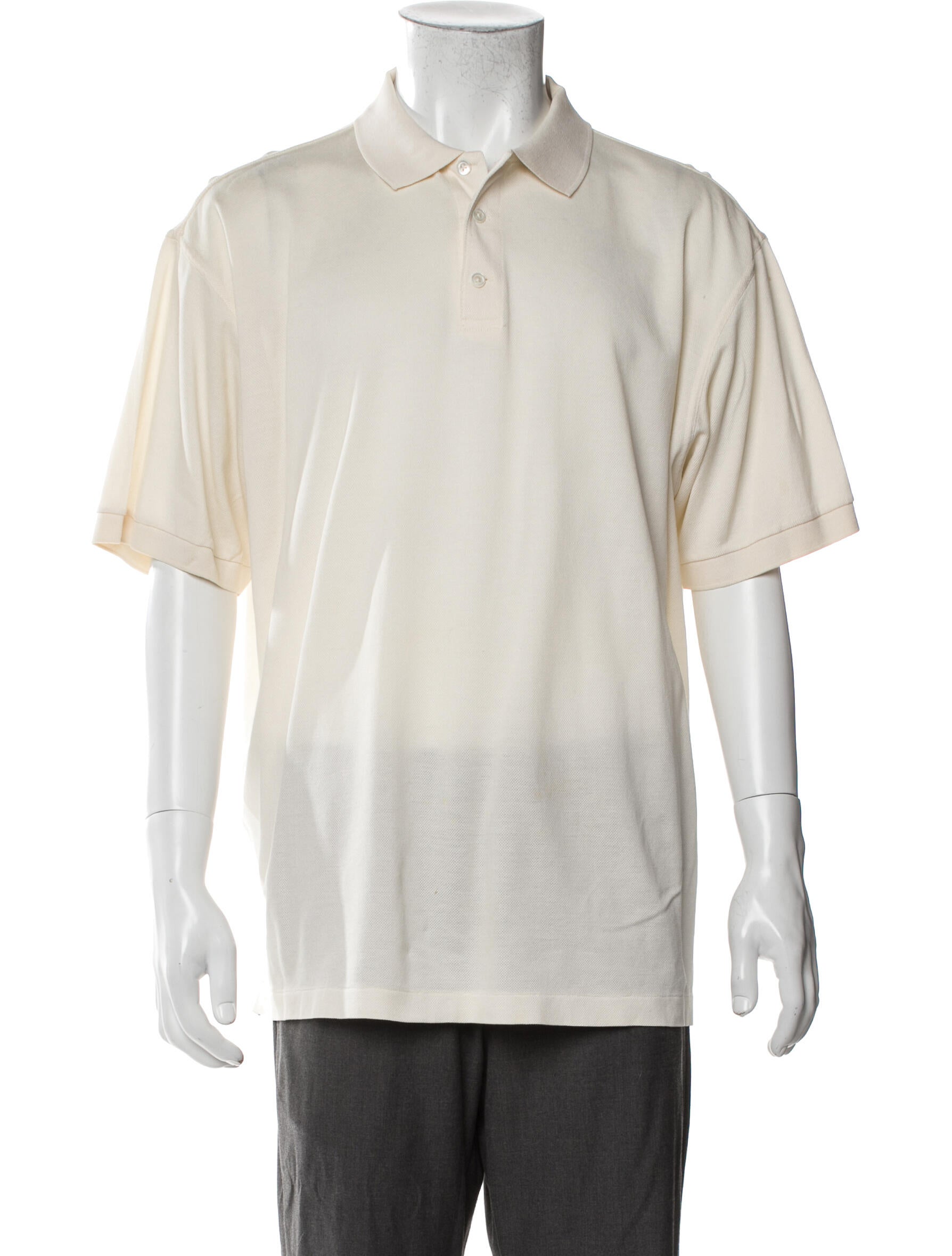 Ralph Lauren Purple Label Collar Short Sleeve Polo Shirt - Neutrals ...