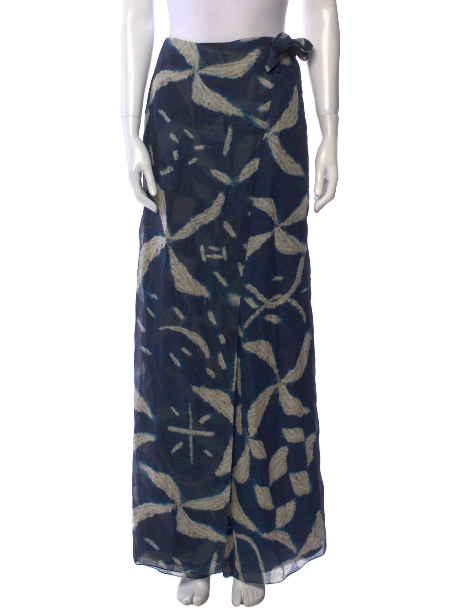 Ralph Lauren Purple Label Linen Wide Leg Pants - Blue, 11.75" Rise ...