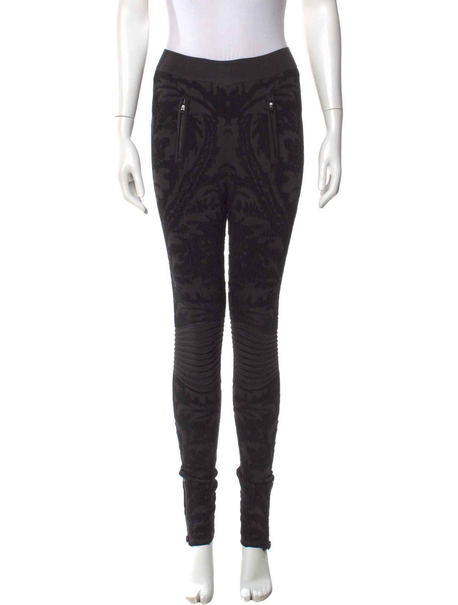 Ralph Lauren Purple Label Skinny Leg Pants - 11" Rise, Black Pants ...