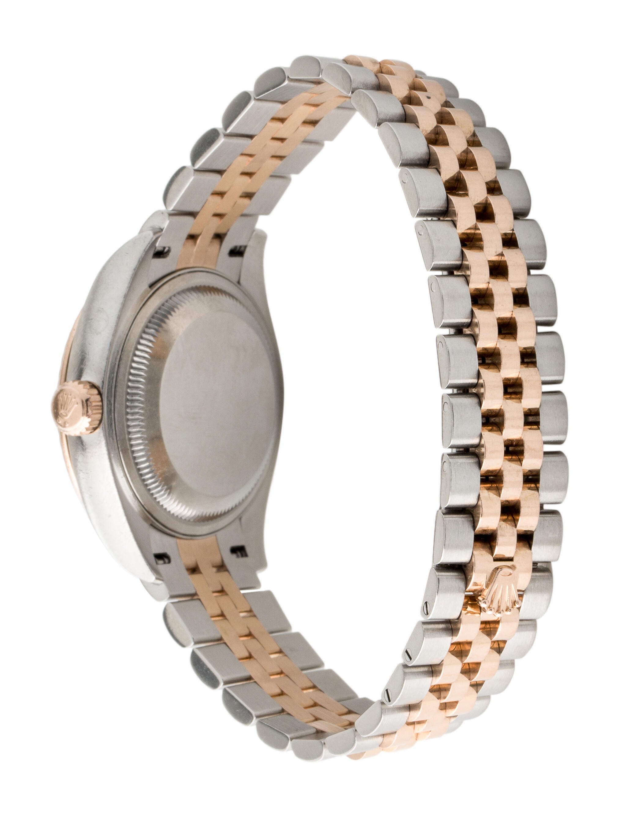 Rolex 28MM SS/18KR Rolex Datejust Rosè Roman Numeral Dial - 279171 ...