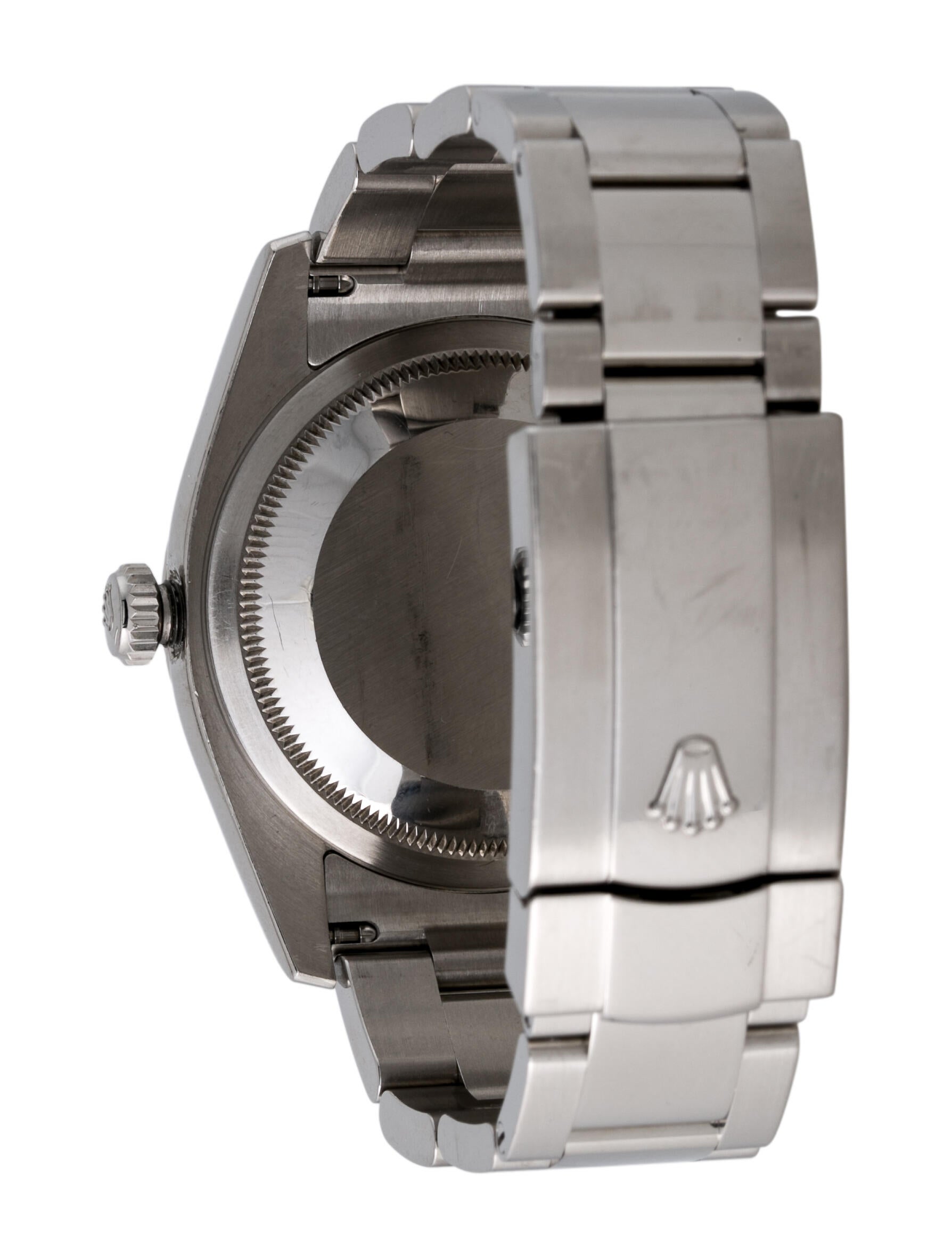 Rolex Rhodium Wave Datejust Watch - 116244 | The RealReal