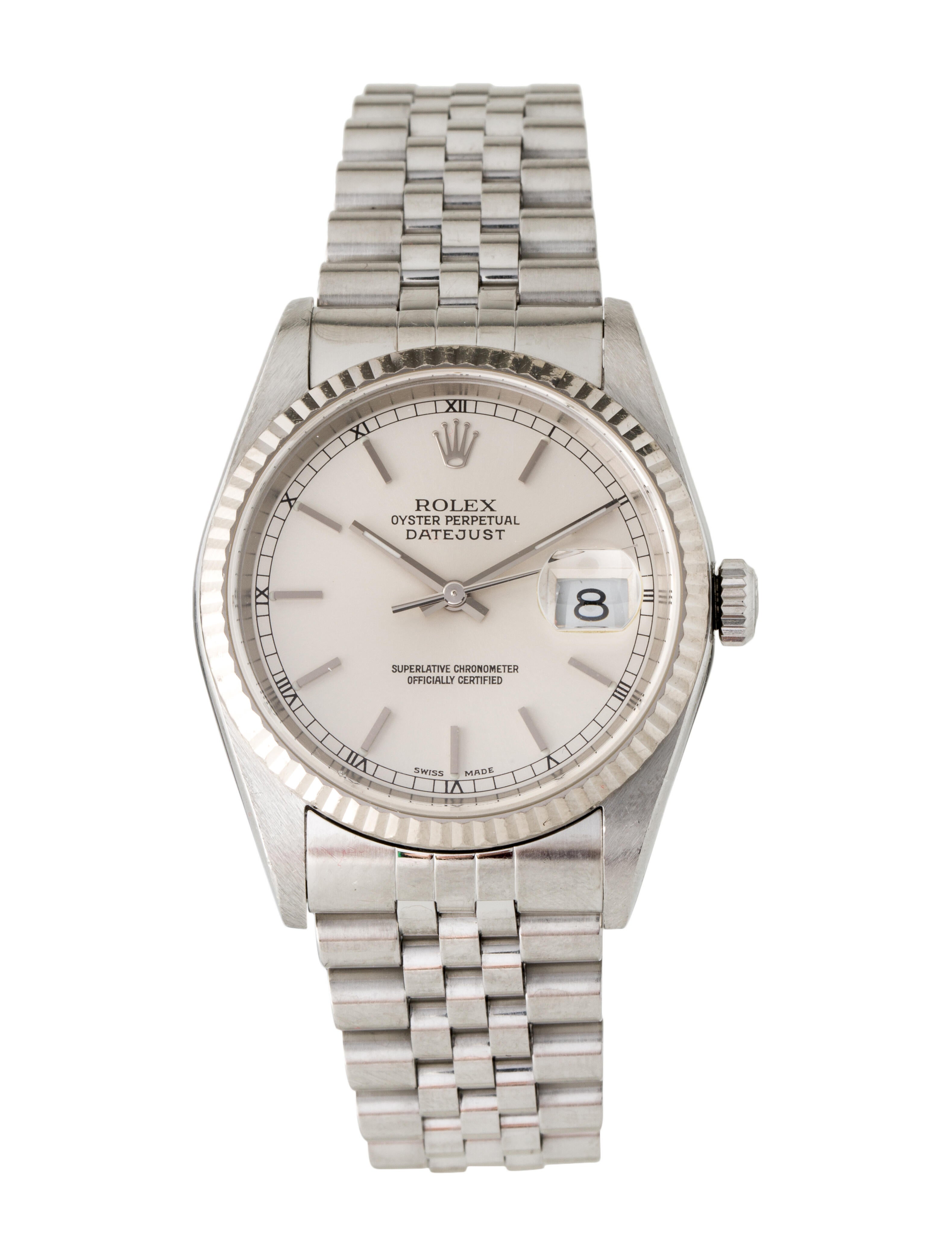 Rolex Datejust Turn-O-Graph Watch - 16264 | The RealReal