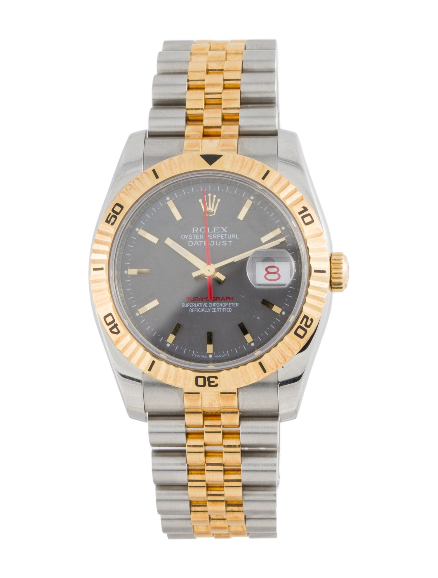 Rolex Datejust Turn-O-Graph Watch - 116263 | The RealReal