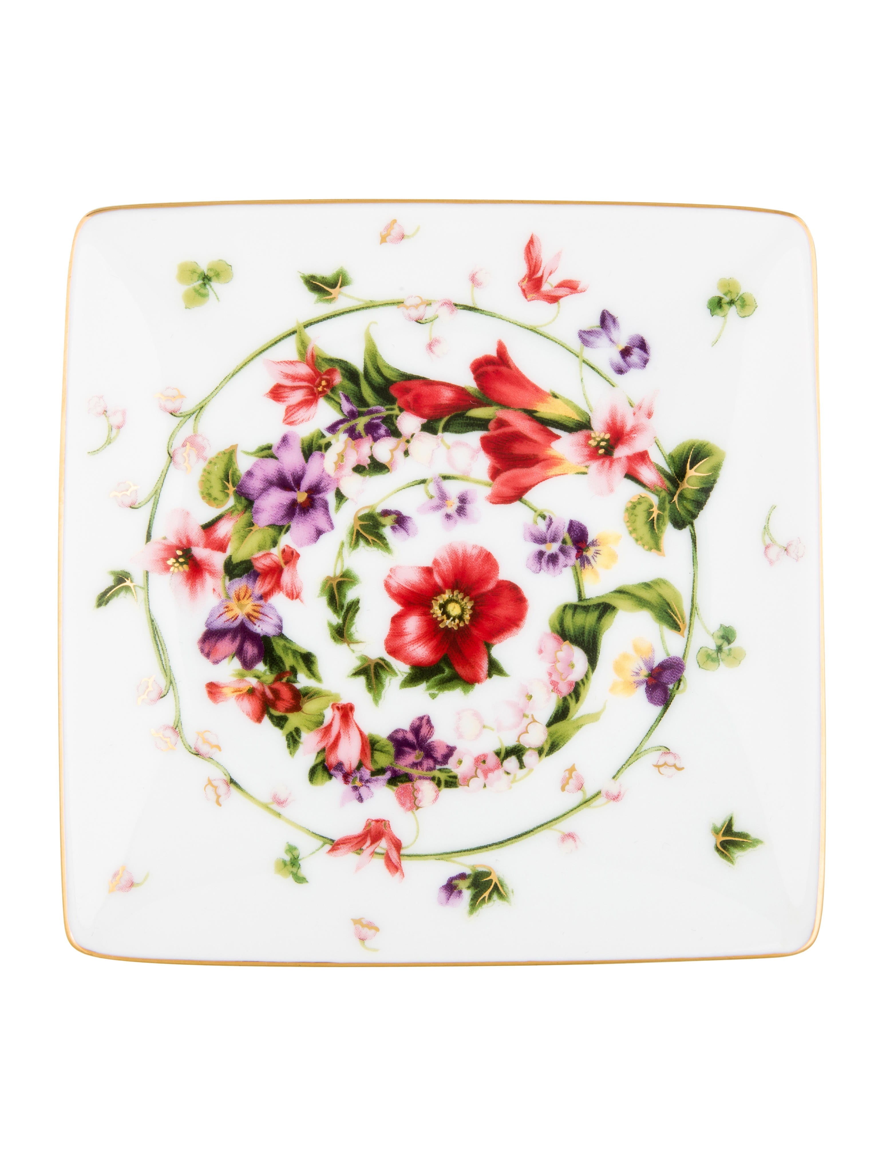 Versace Flower Fantasy Plates | Best Flower Site
