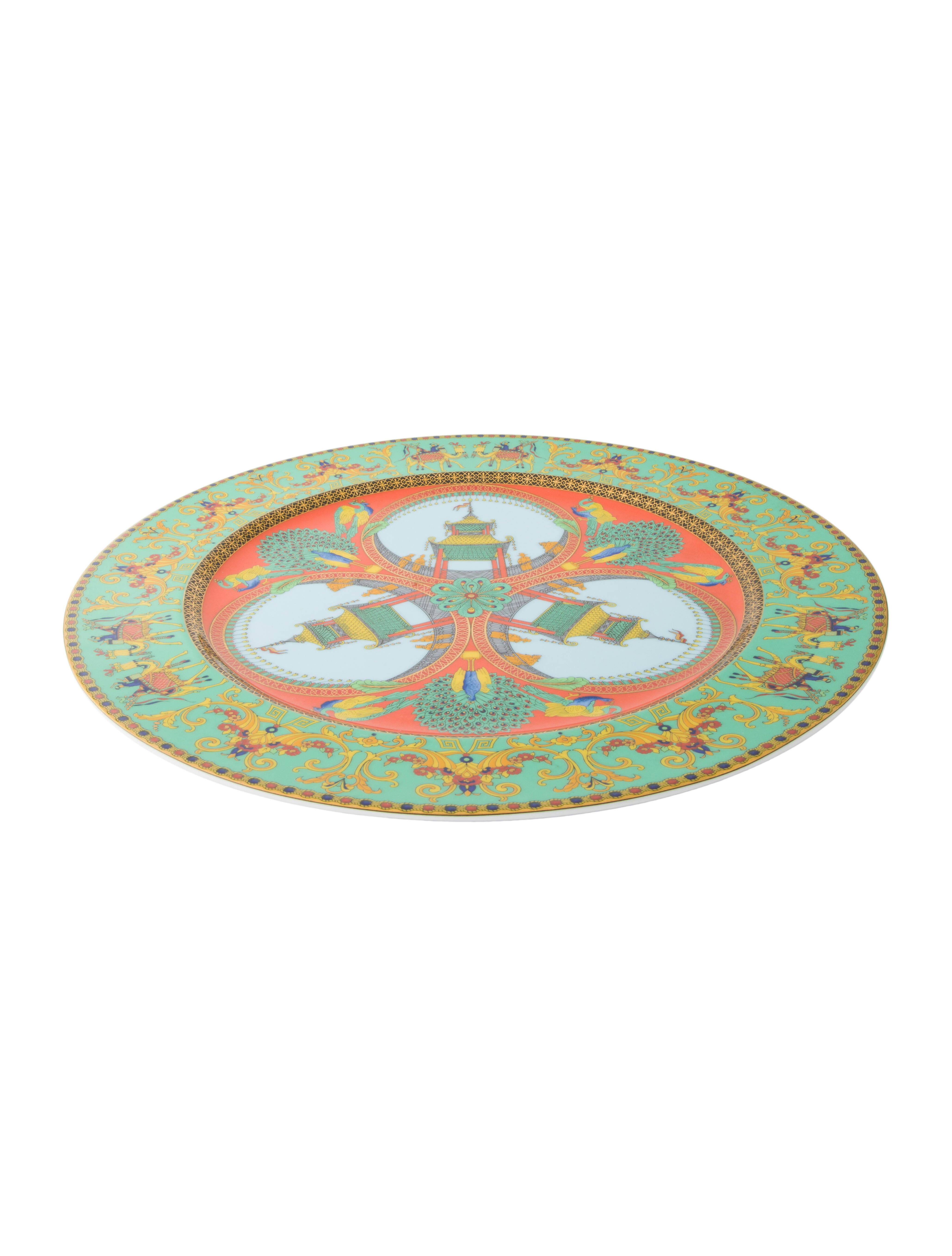 Rosenthal Meets Versace Le Voyage de Marco Polo Service Plate - Green ...