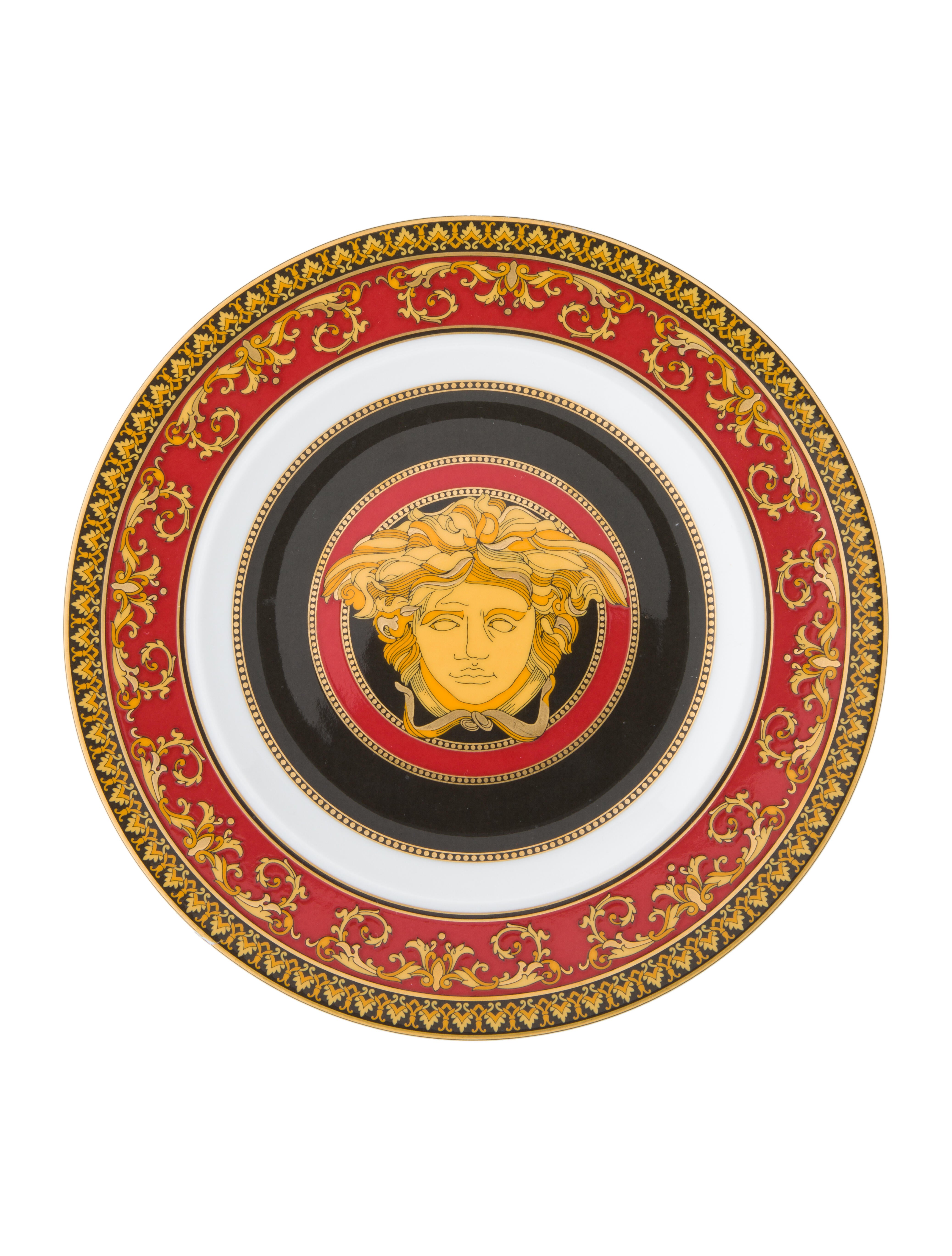 Rosenthal Meets Versace Medusa Red Bread Plate - Red, 1 pieces ...