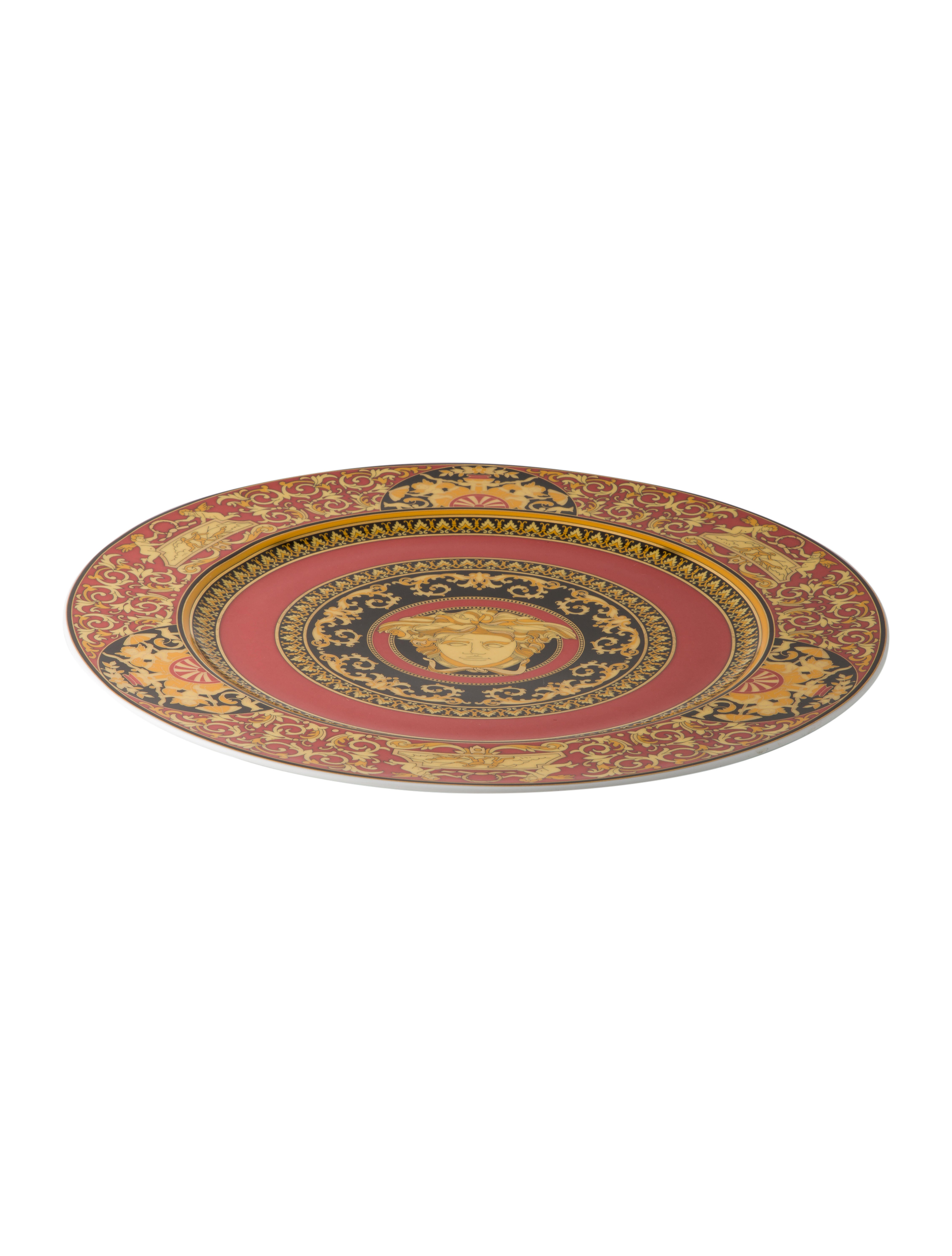 Rosenthal Meets Versace Medusa Red Service Plate - Red, 1 pieces ...