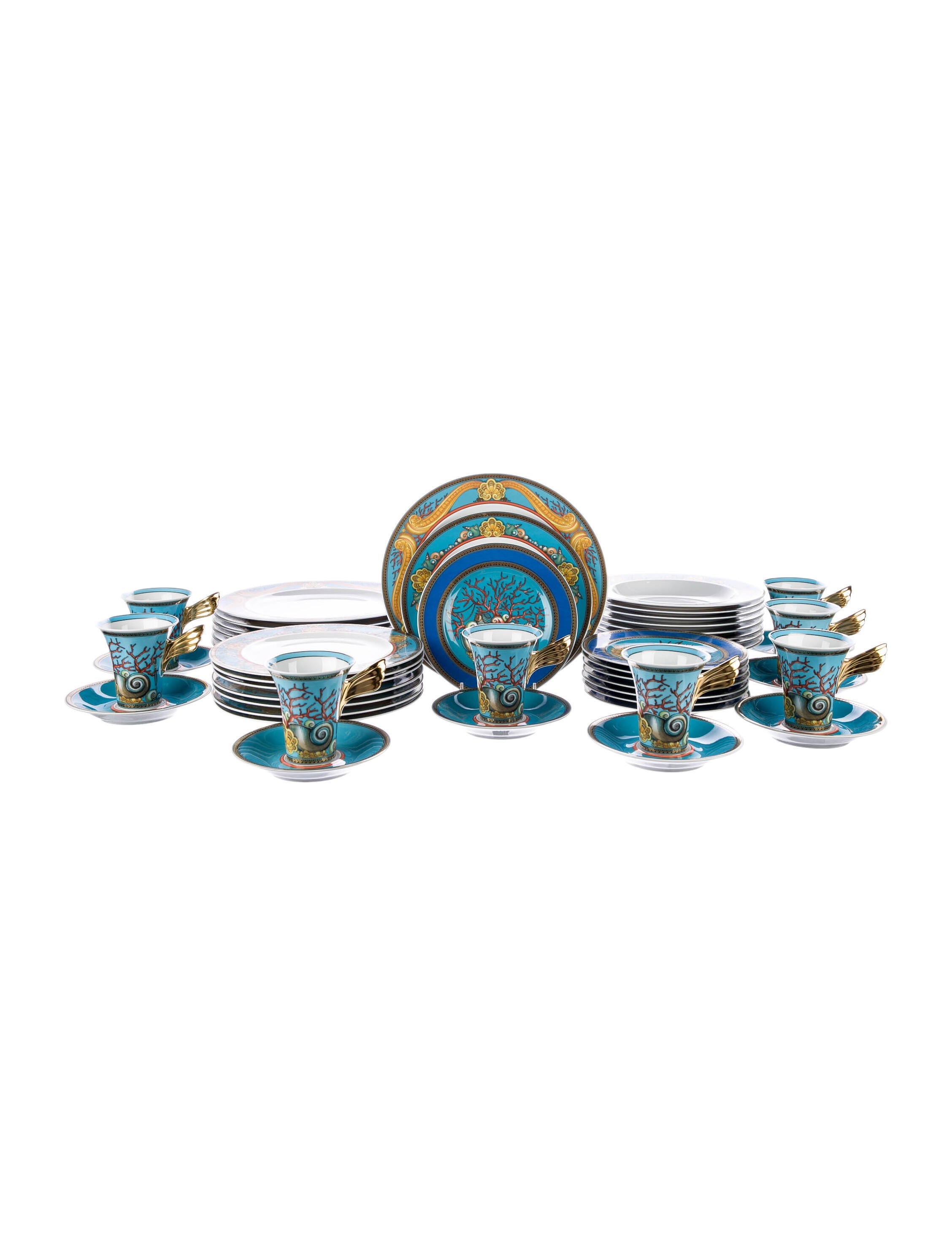 Rosenthal Meets Versace 39-Piece Les Trésors de la Mer Tableware Set ...
