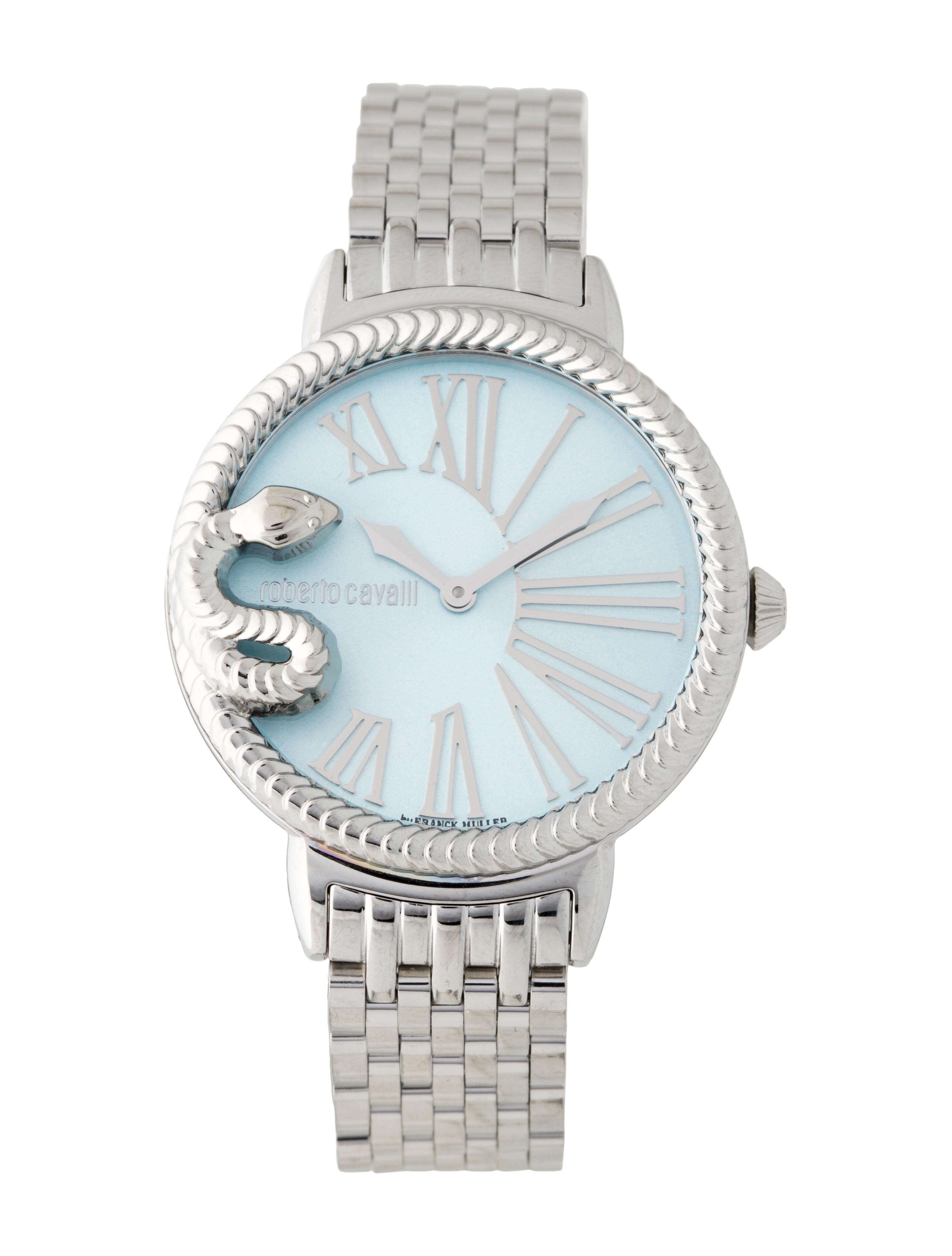 Roberto Cavalli x Frank Muller Ice Blue Watch - ROB114202 | The RealReal