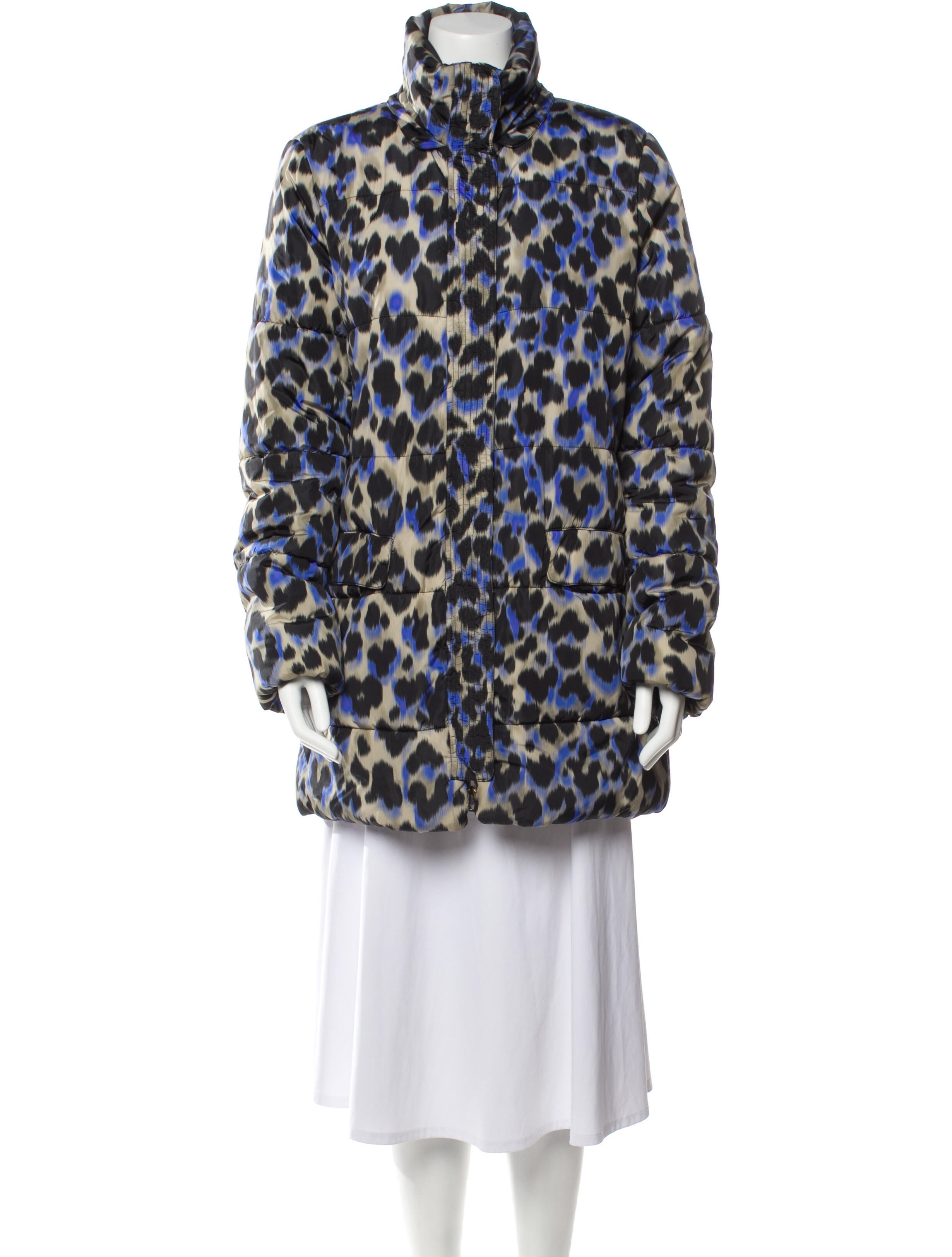 Fur Sheared Mink & Chinchilla Coat - Blue Coats, Clothing - FUR20962 ...