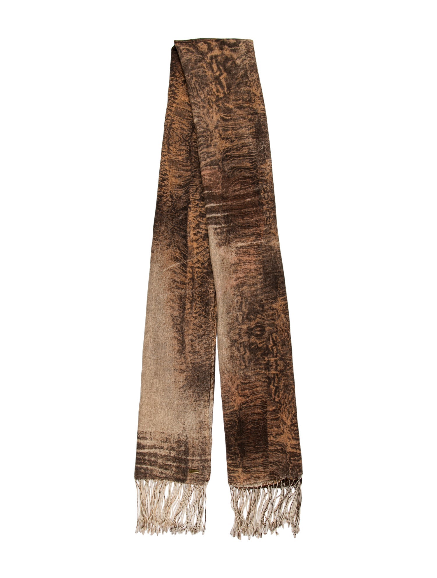 Roberto Cavalli Printed Scarf - Brown Scarves and Shawls, Accessories ...