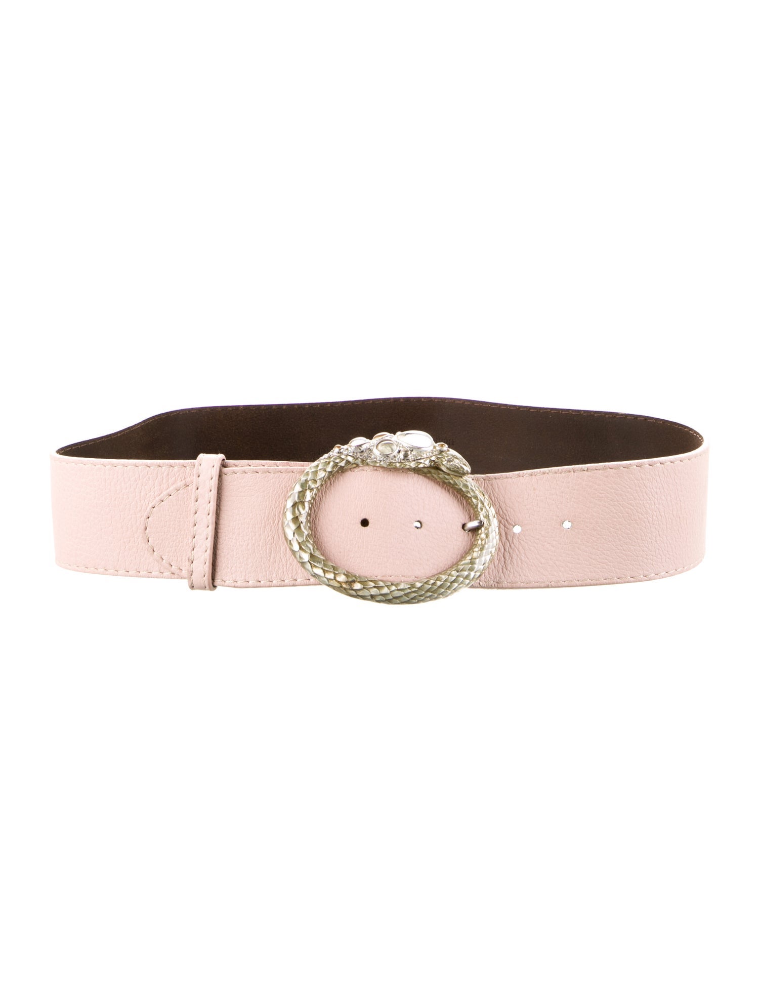 Roberto Cavalli Wide Leather Waist Belt - Pink Belts, Accessories ...