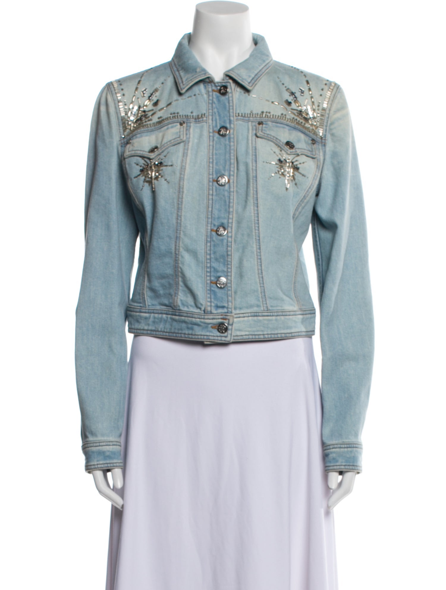 Roberto Cavalli Denim Jacket - Blue Jackets, Clothing - ROB141104 | The ...