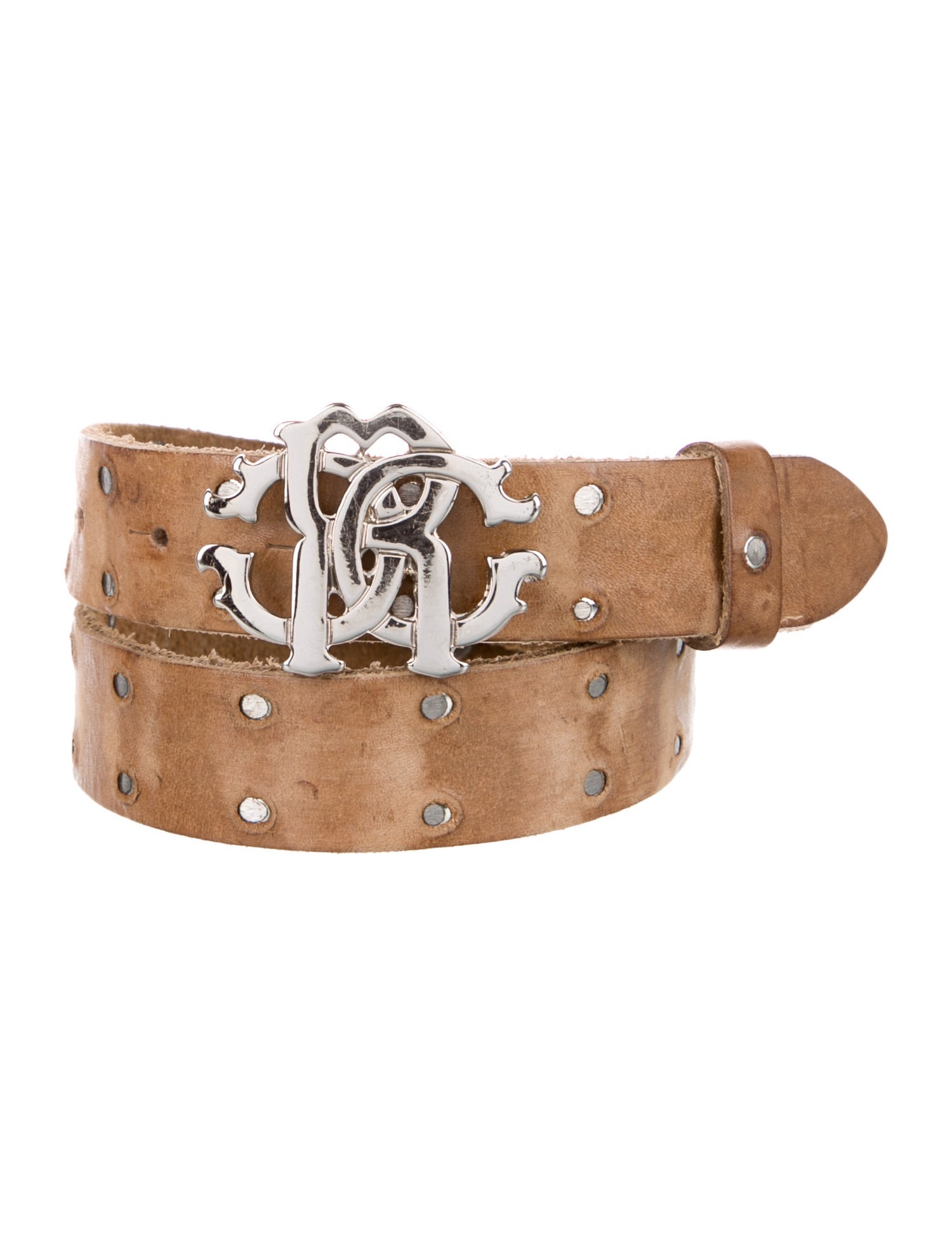 Roberto Cavalli Skinny Suede Belt Kit - Neutrals Belts, Accessories ...