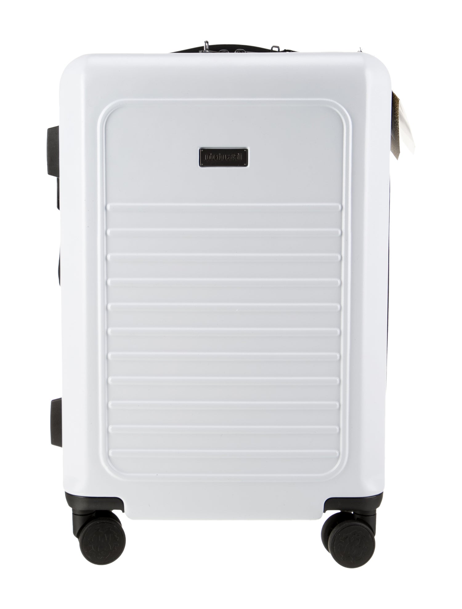 Roberto Cavalli Carry On Suit case w/ Tags - White Suitcases, Luggage ...